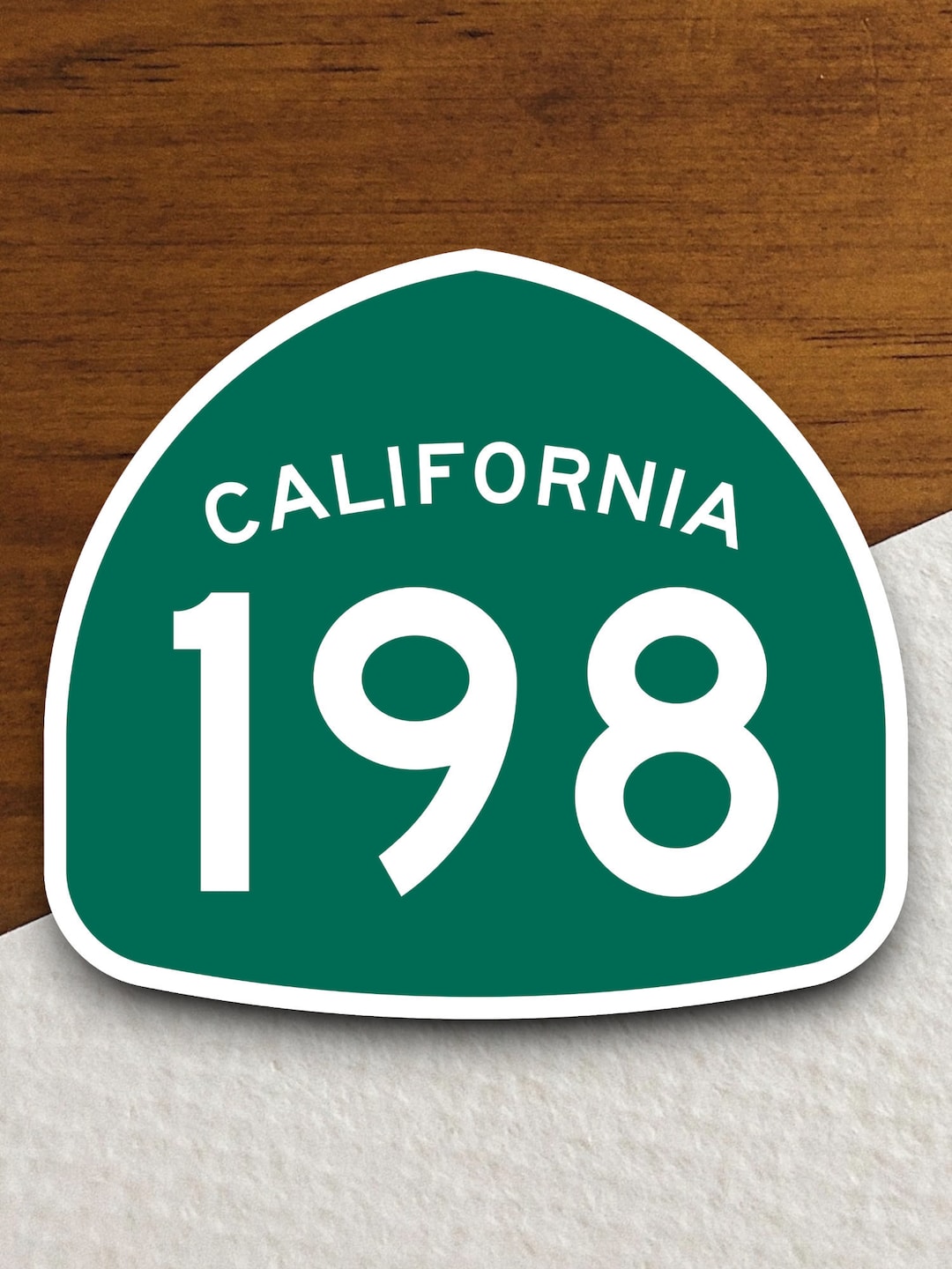 California State Route 198 Road Sign Sticker, Road Trip Sticker ...