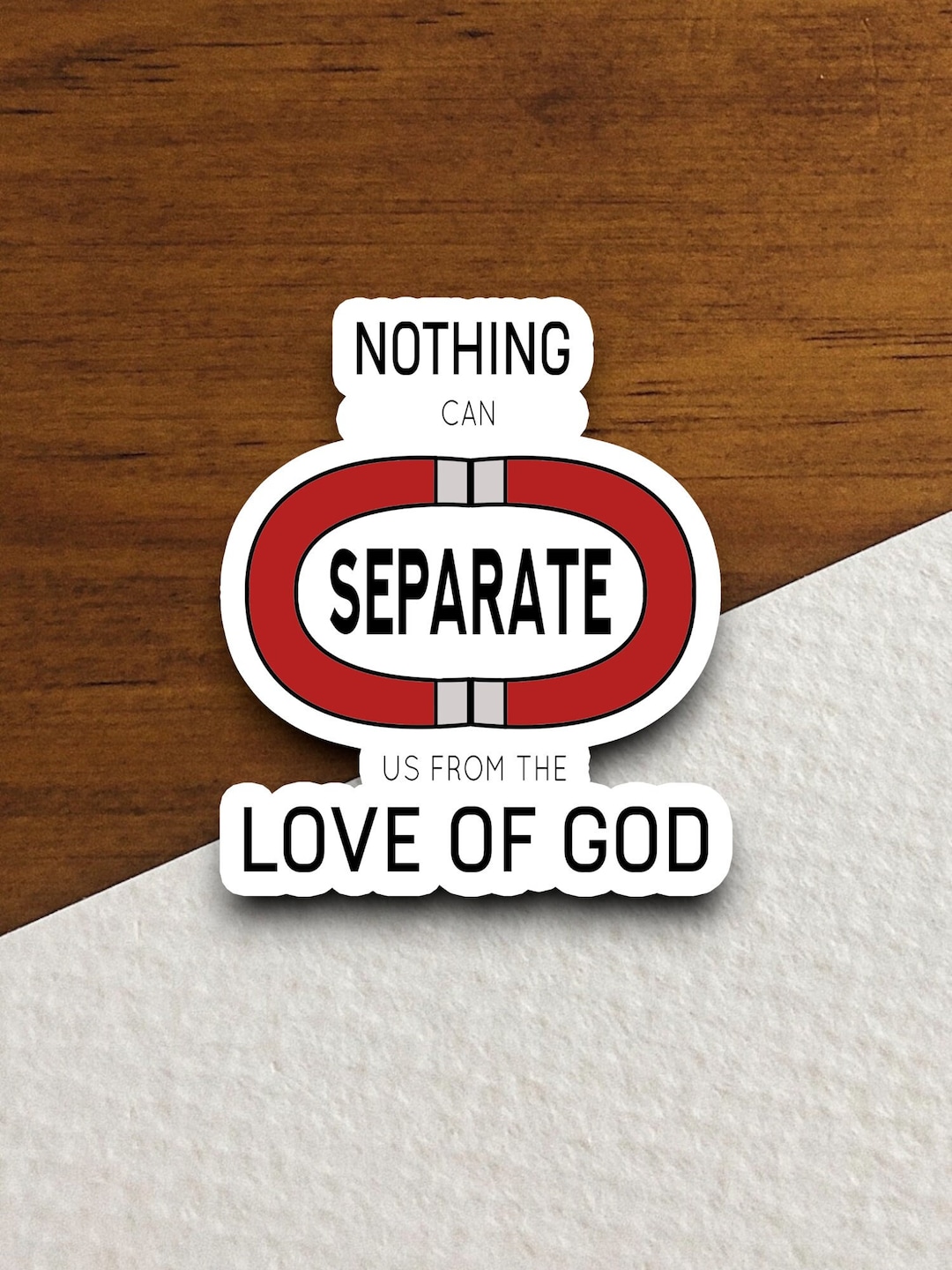 Nothing Can Separate Us From the Love Sticker, Religious Sticker, Faith ...