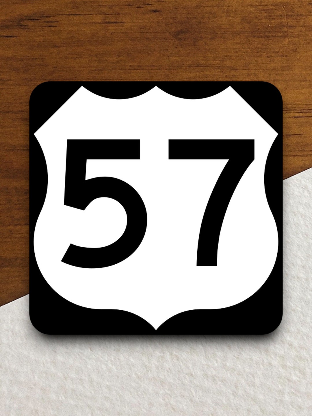 United States Route 57 Road Sign Sticker, Road Trip Sticker, Highway ...