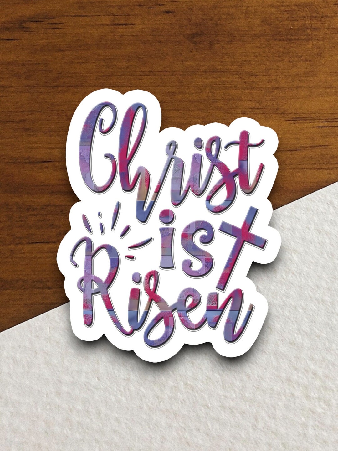 Christ is Risen Sticker, Jesus Christ Sticker, Easter Sticker, Holiday ...