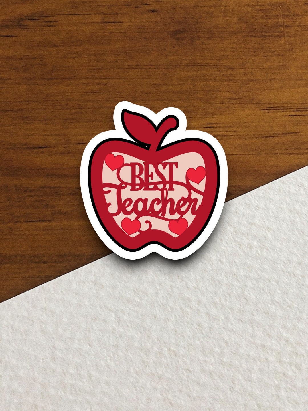 Teacher Apple Sticker, Teacher Sticker, Education Sticker, School ...
