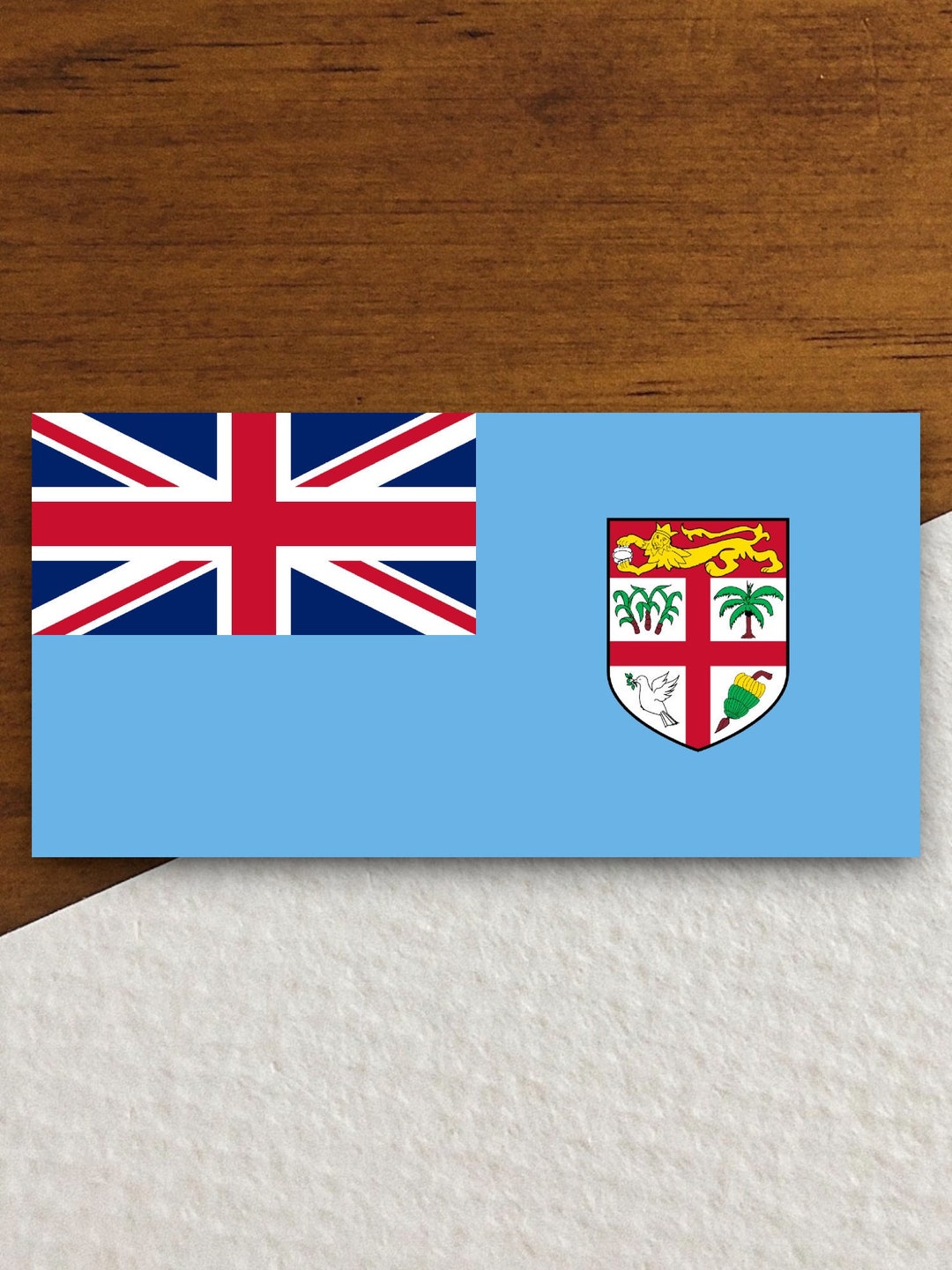 Fiji Flag Sticker International Country Sticker - Etsy