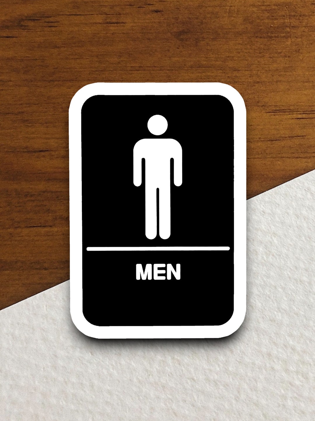 Men's Restroom Road Sign Stickers, Room Decor, Traffic Sticker, Road ...