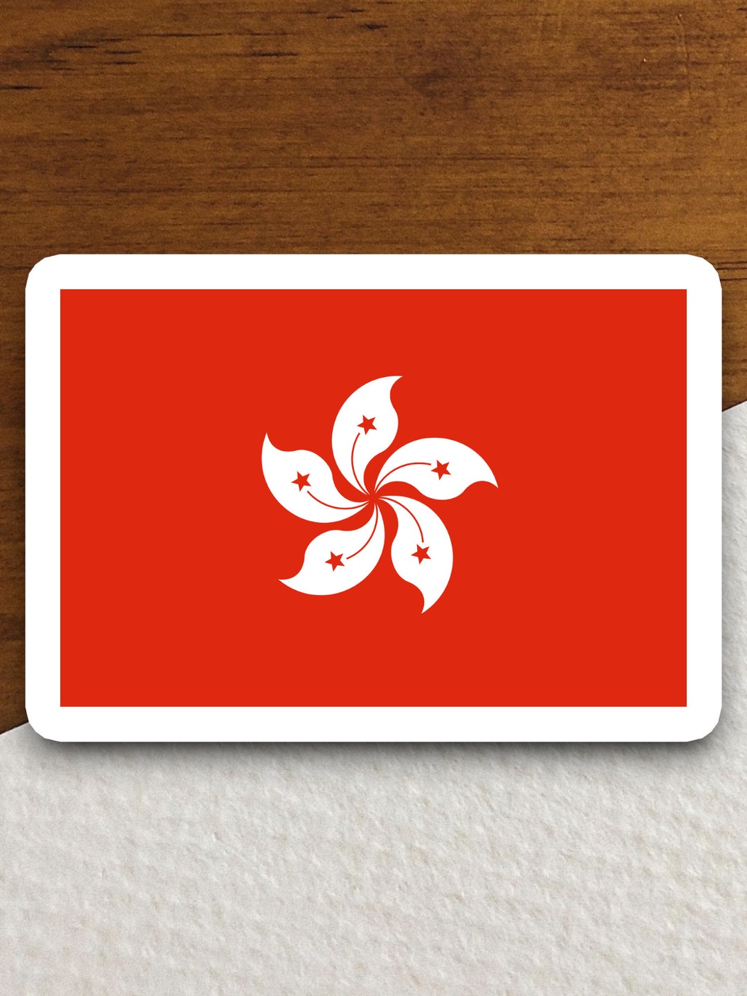 Hong Kong Country Flag Sticker, International Country Sticker ...