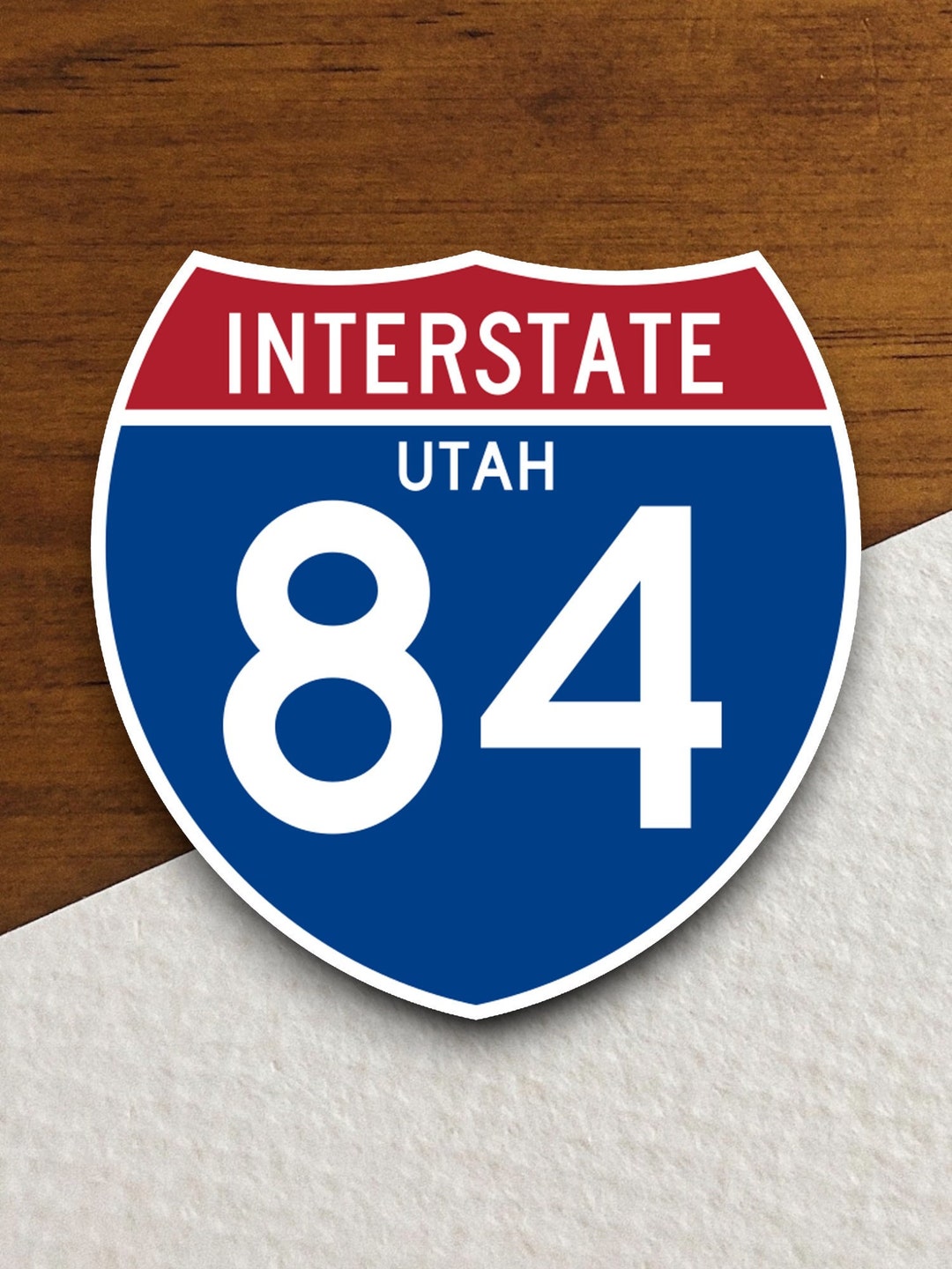 Interstate Route 84 Utah Sticker, Interstate Highway Sign Expressway ...