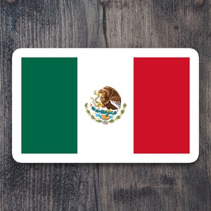 Mexico Flag Sticker, International Country Sticker, International ...
