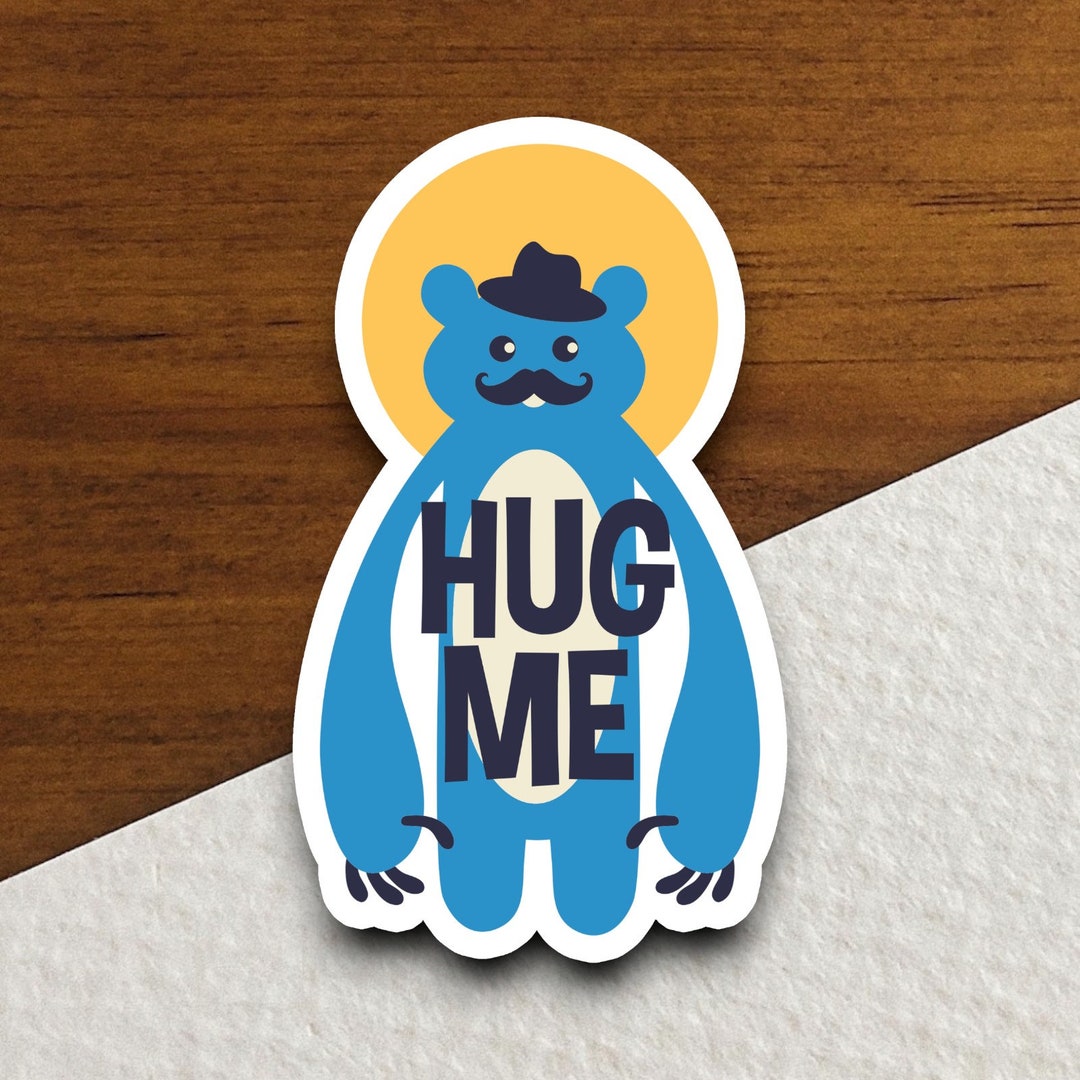 Hug Me Sticker, Funny Stickers, Laptop Stickers, Water Bottle Sticker ...