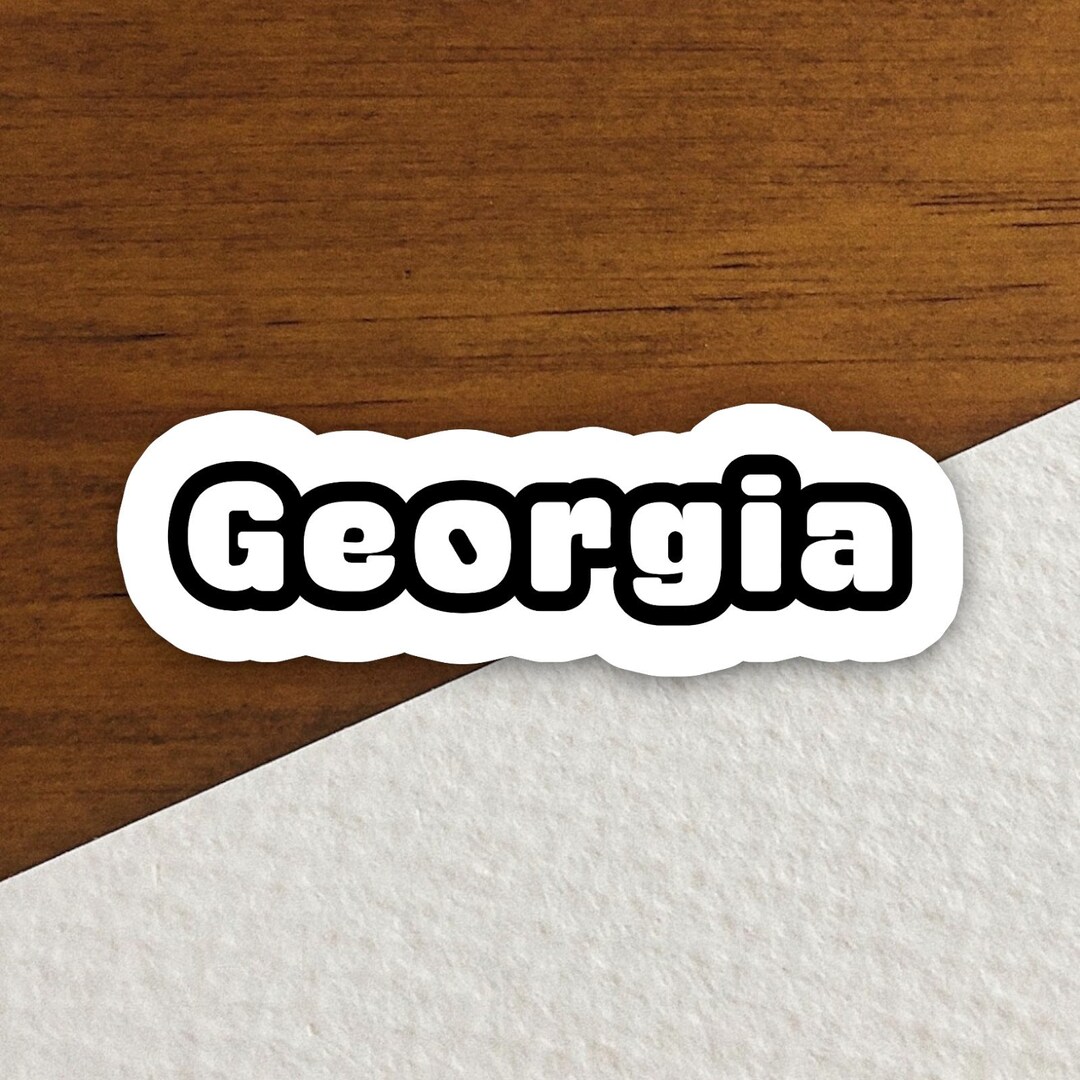 Georgia Sticker, State Sticker, Water Bottle Sticker, Journal Sticker ...