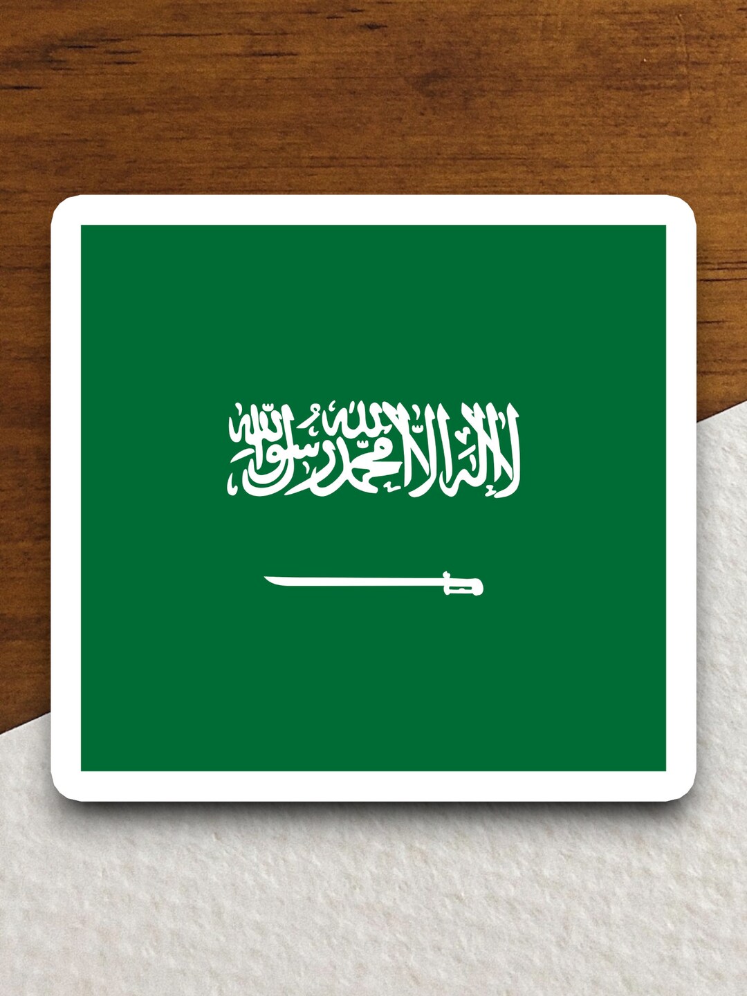 Saudi Arabia Country Flag Sticker, International Country Sticker ...