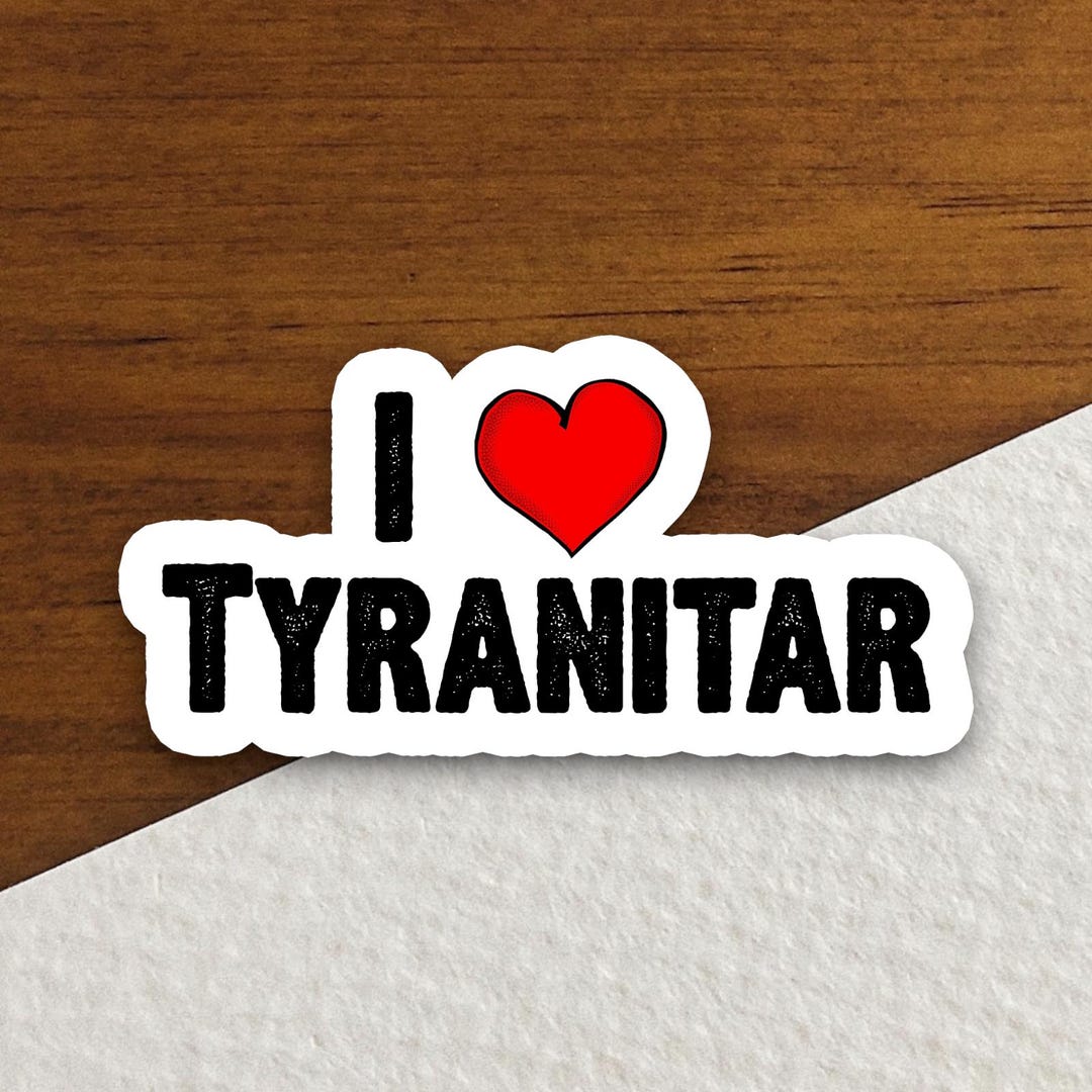 I Love Tyranitar Sticker, Pokémon Sticker, Heart Sticker, Love Sticker ...