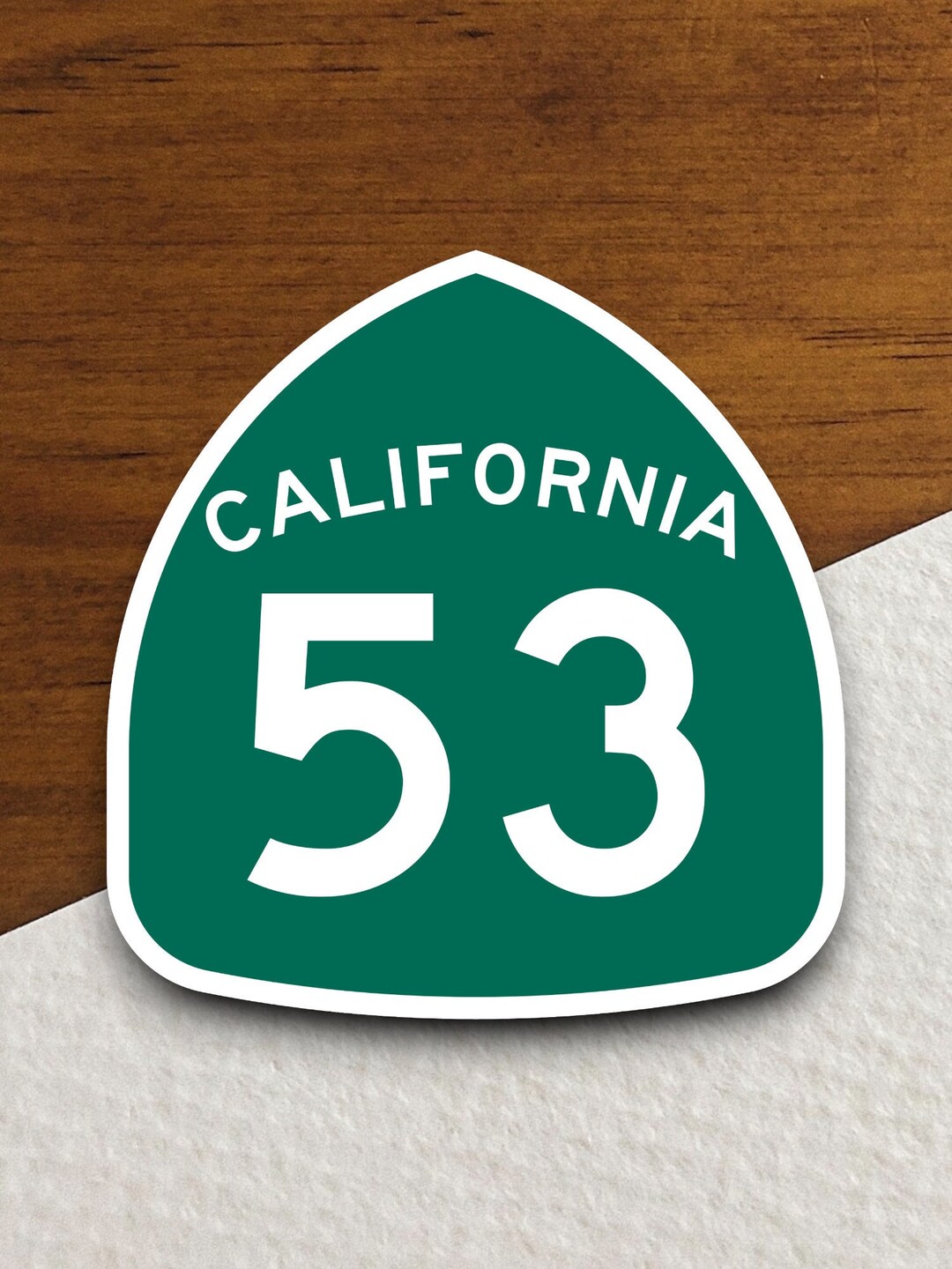 California State Route 53 Road Sign Sticker, Road Trip Sticker, Highway ...