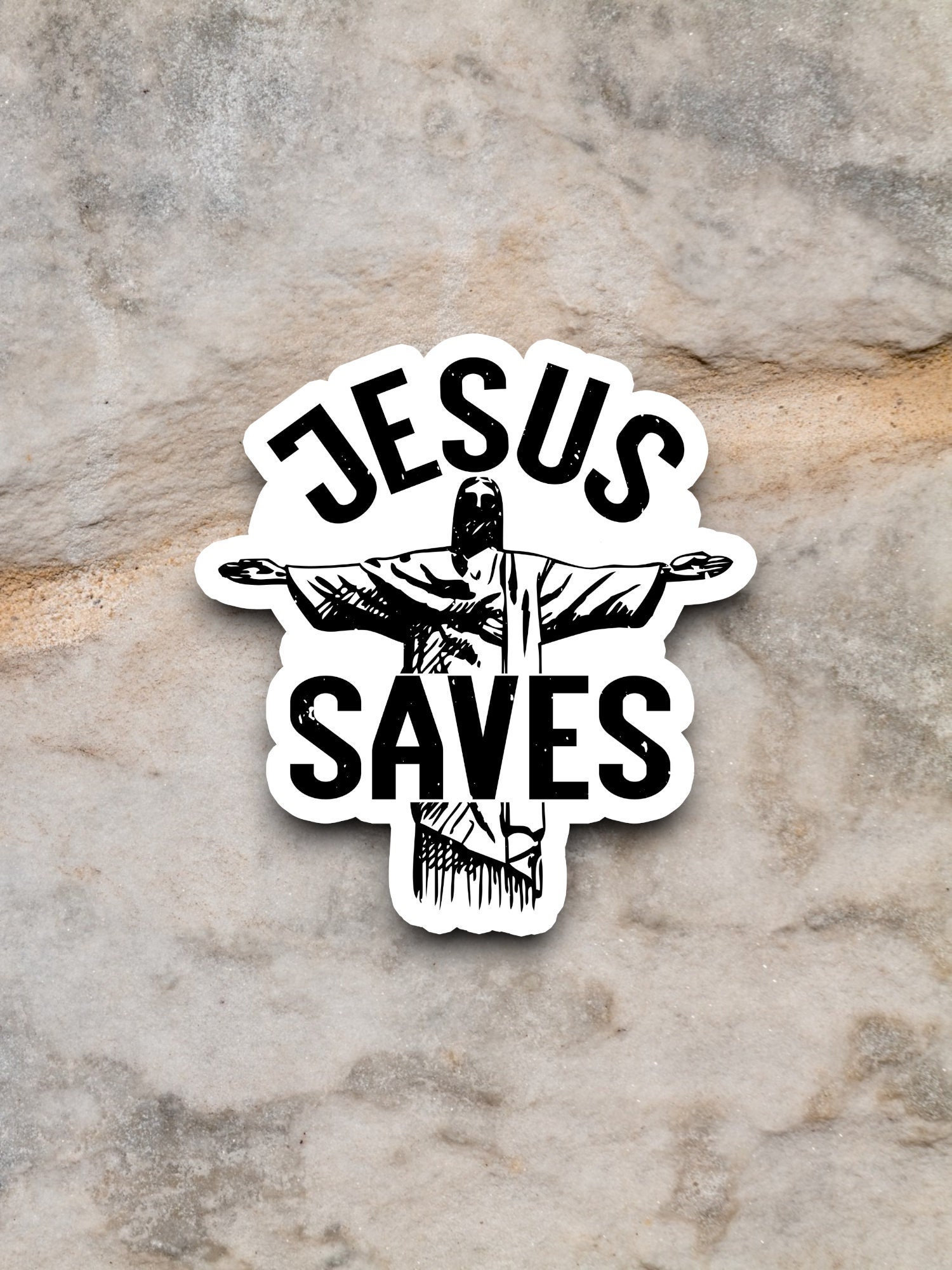 Jesus Saves Sticker, Religious Sticker, Faith Sticker, Worship Sticker ...