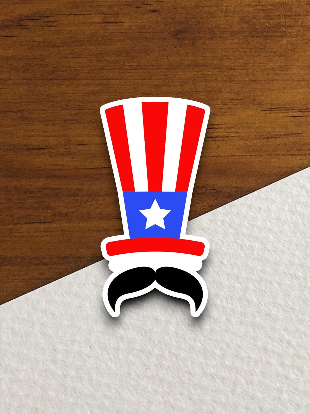USA Top Hat Sticker, USA Sticker, United States Sticker, Holiday ...