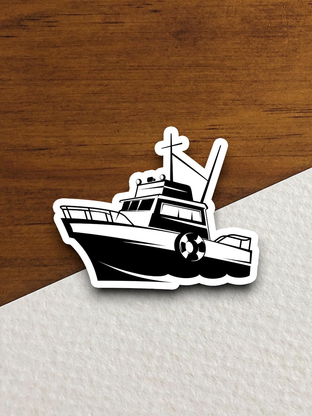 Fishing Boat Sticker, Fishing Sticker, Fish Sticker, Sports Fishing ...