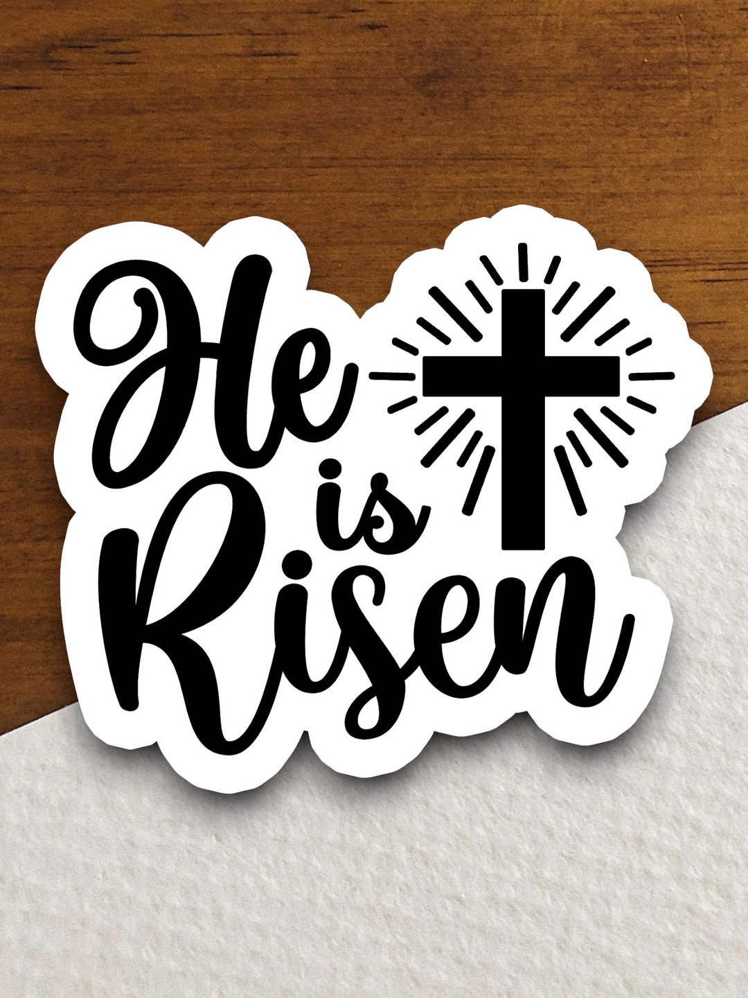He is Risen Sticker, Christian Stickers, Planner Stickers, Laptop Decal ...