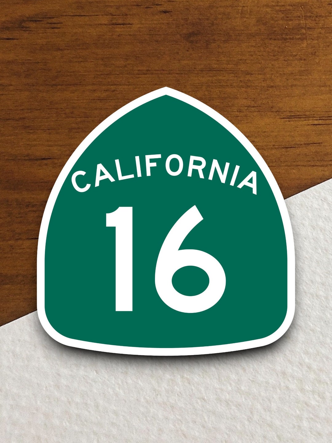 California State Route 16 Road Sign Sticker, Road Trip Sticker, Highway ...