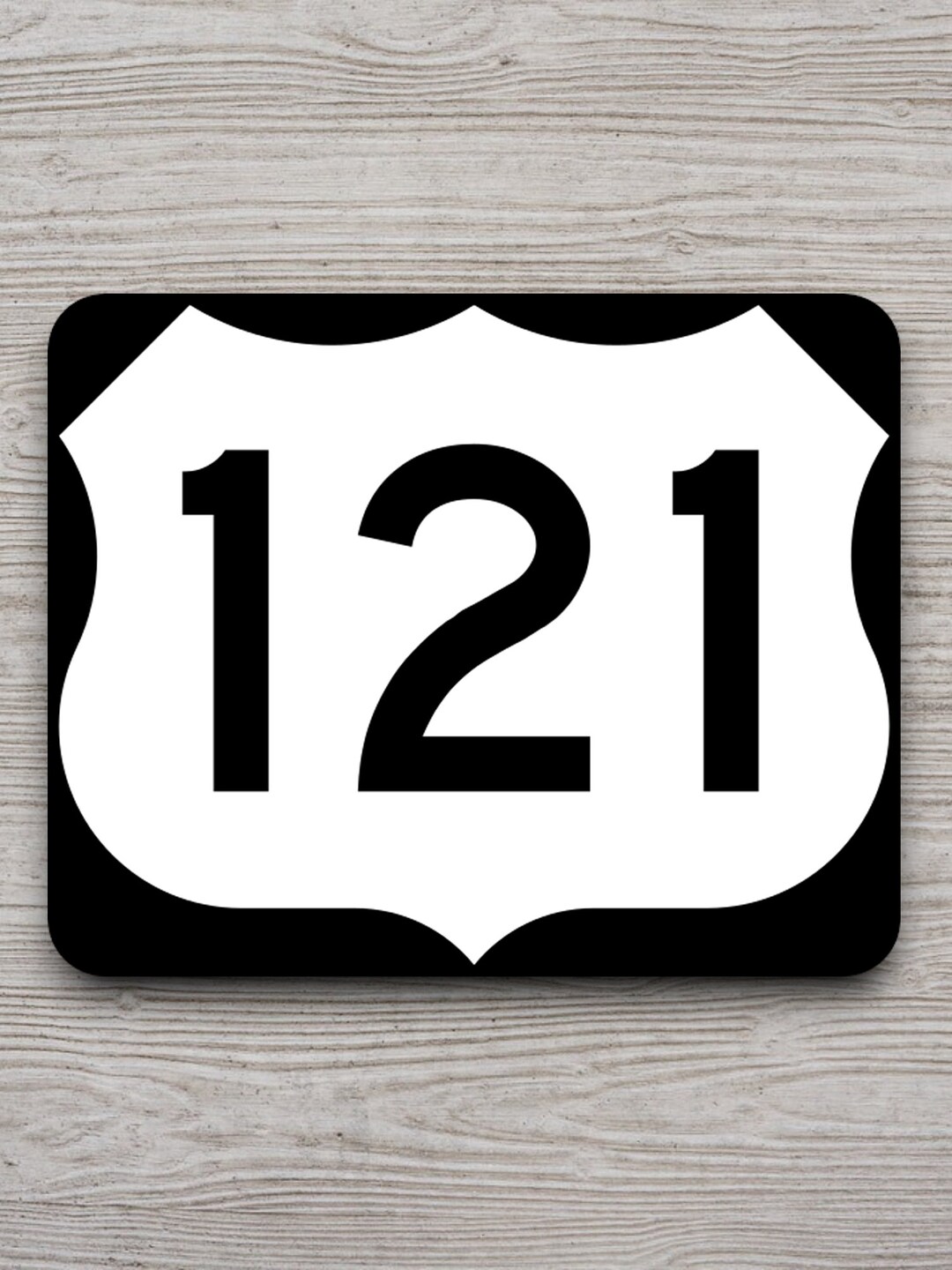 United States U.S. Route 121 Souvenir Travel Sticker, Road Sign Decor ...