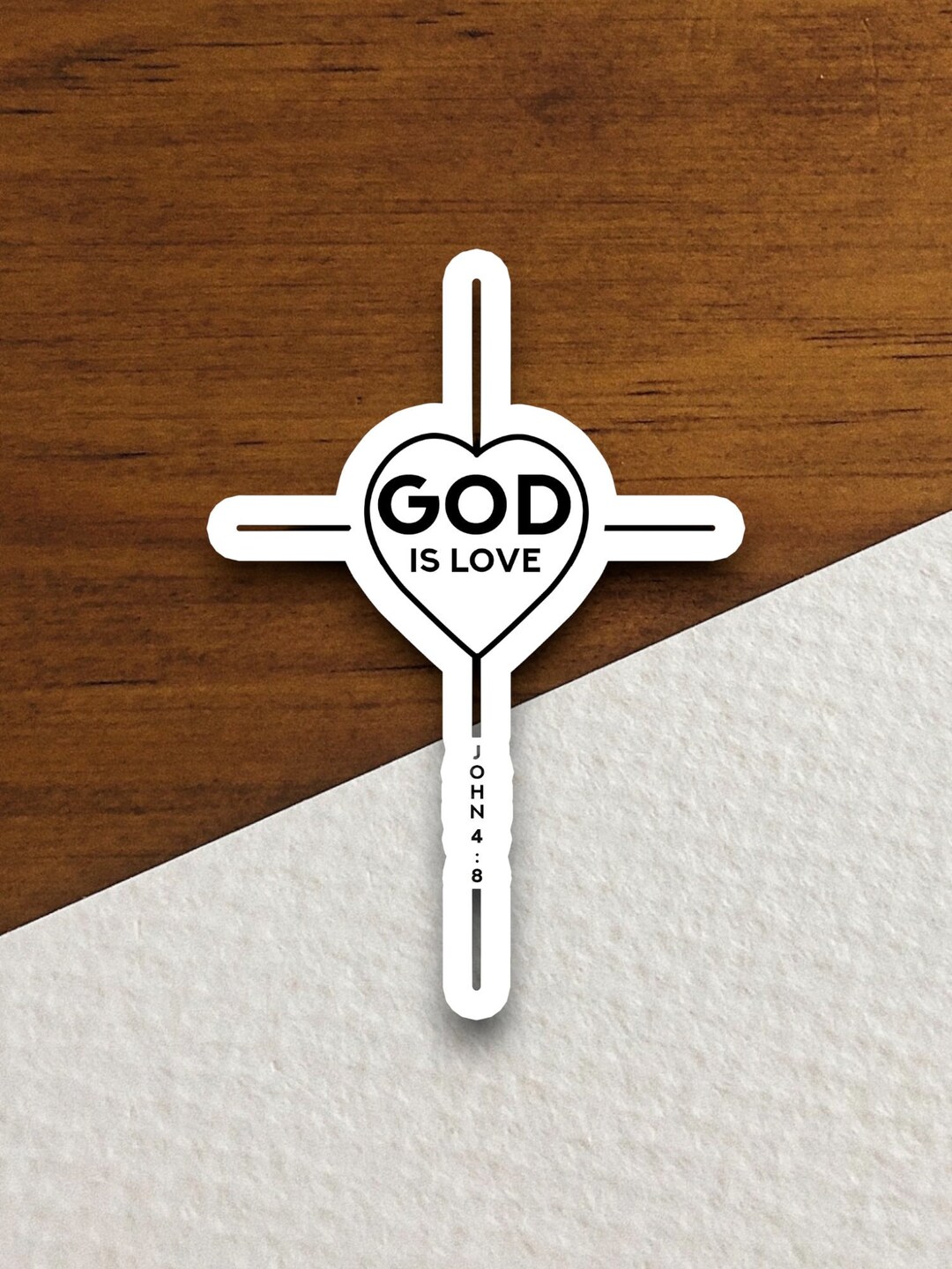 God is Love Sticker, Christian Stickers, Planner Stickers, Laptop Decal ...