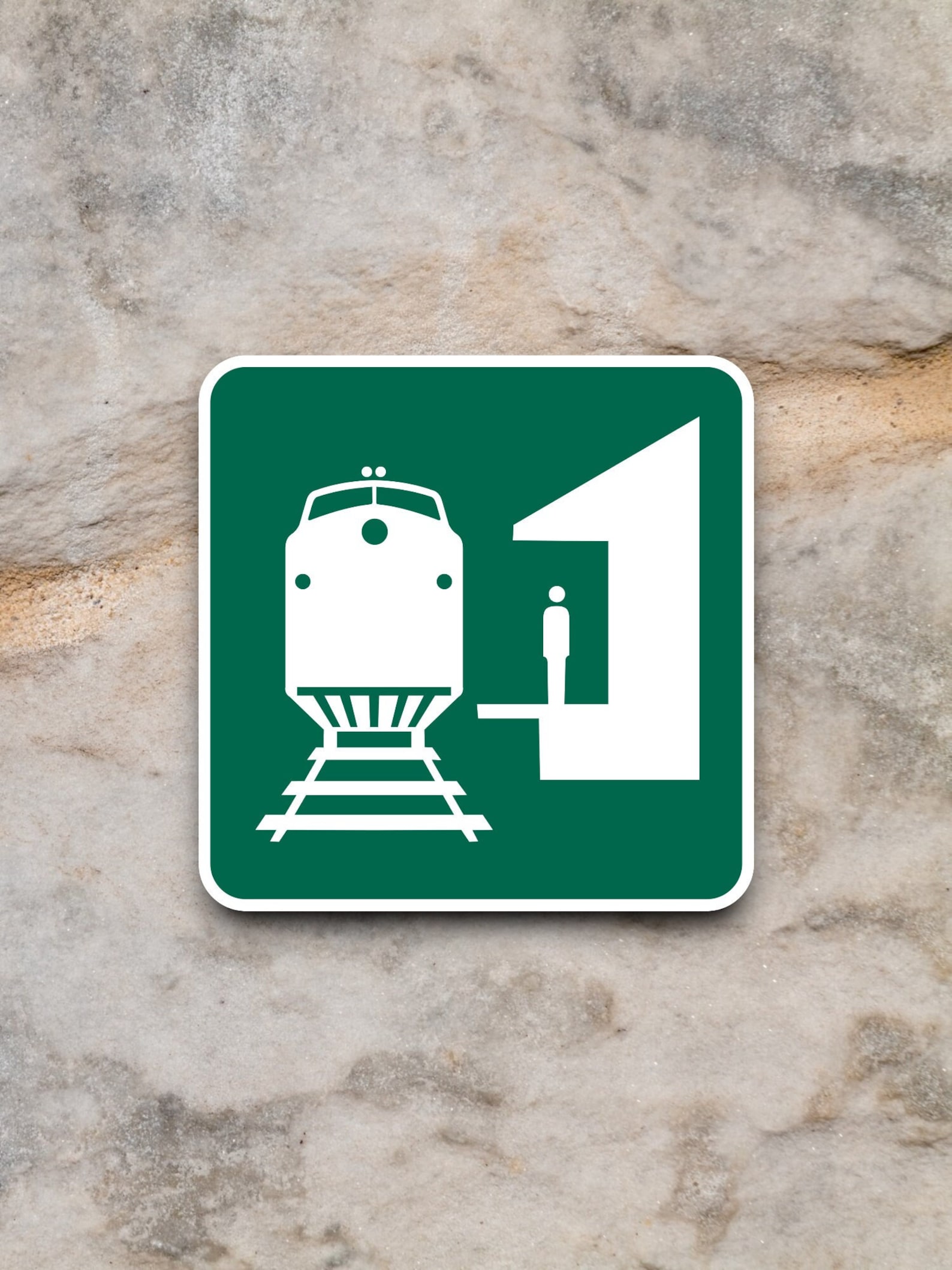 Train Station Road Sign Stickers, Traffic Sticker, Road Sign Decoration ...