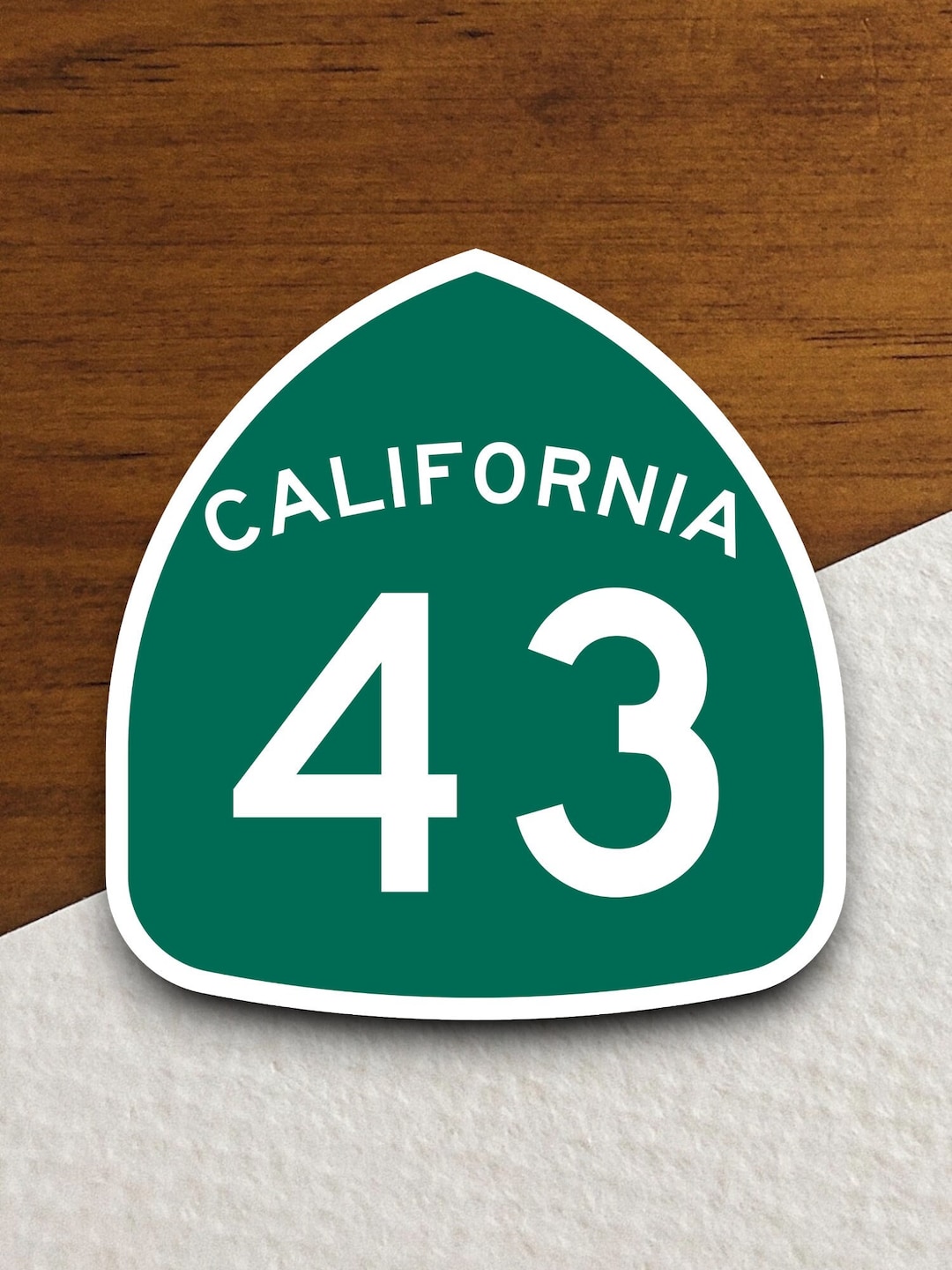 California State Route 43 Road Sign Sticker, Road Trip Sticker, Highway ...