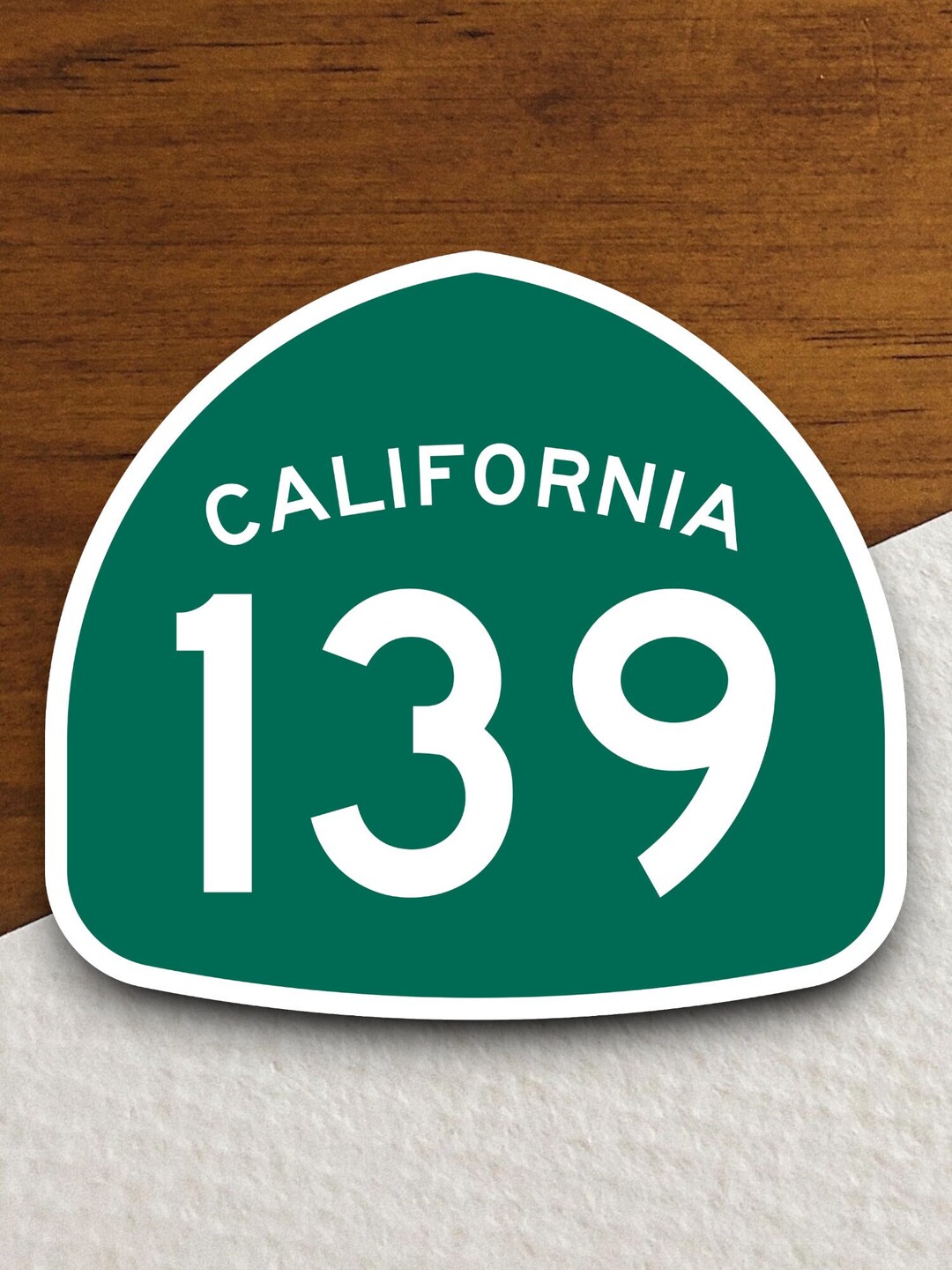 California State Route 139 Road Sign Sticker, Road Trip Sticker ...