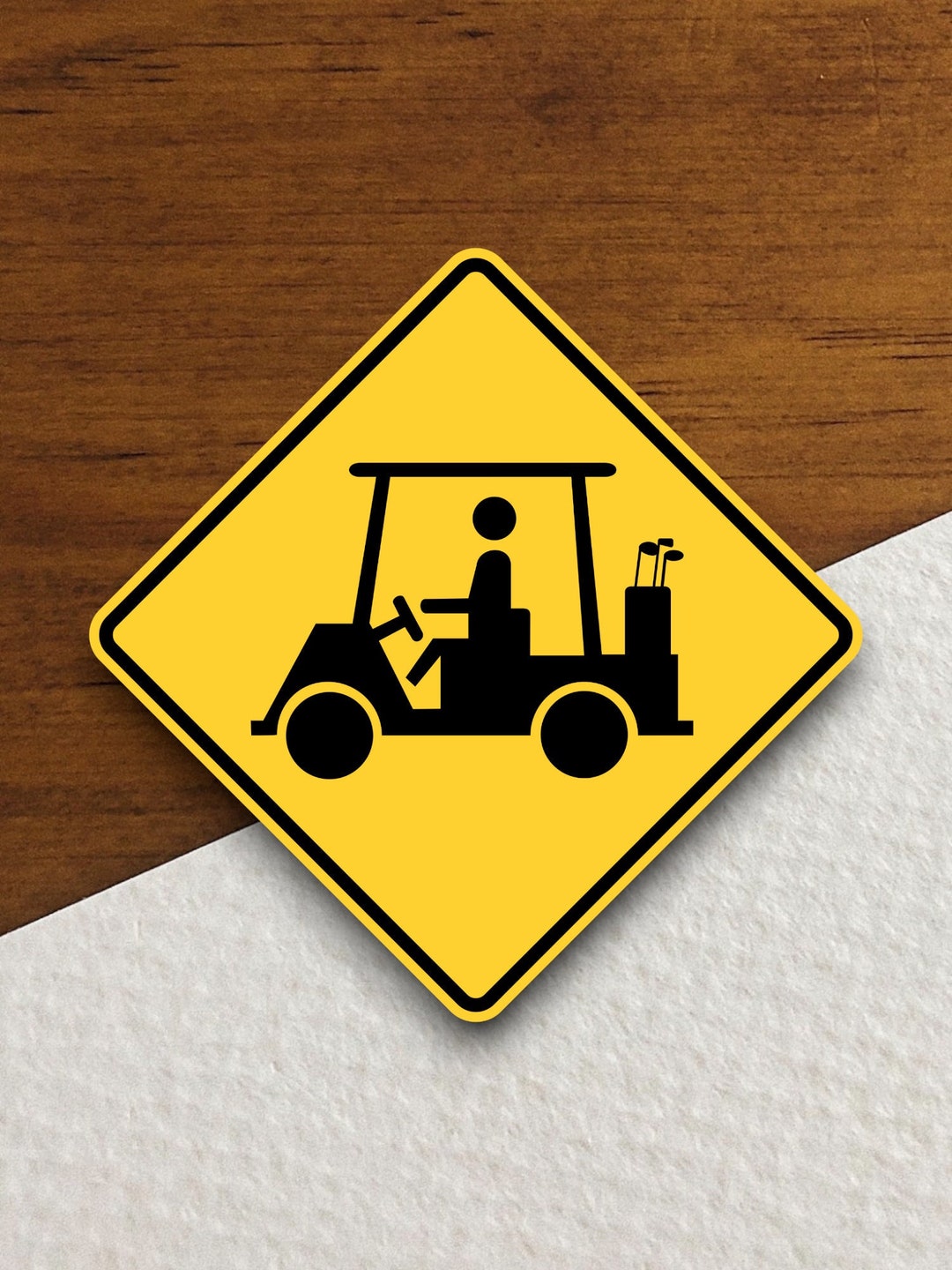 Golf Cart Road Sign Stickers, Traffic Sticker, Road Sign Decoration ...