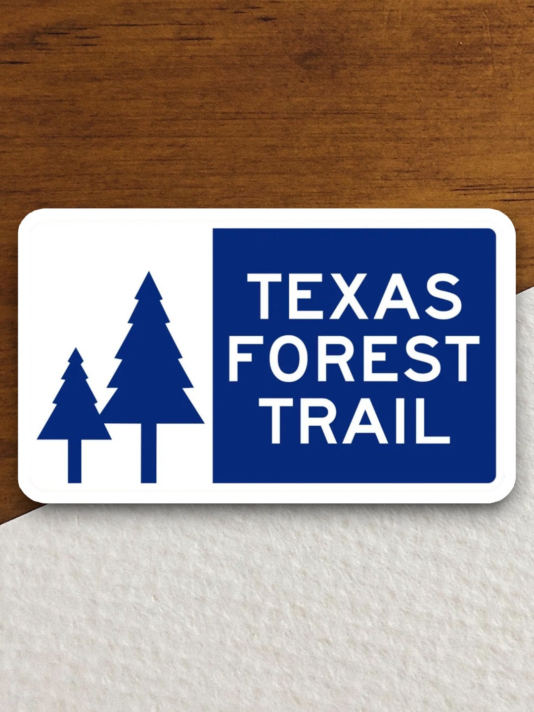 Texas Forest Trail Road Sign Stickers, Traffic Sticker, Road Sign ...