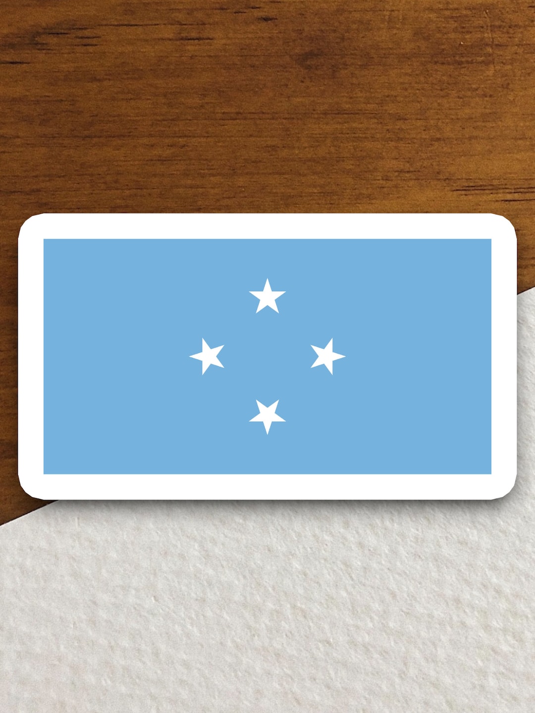 Micronesia Country Flag Sticker, International Country Sticker ...