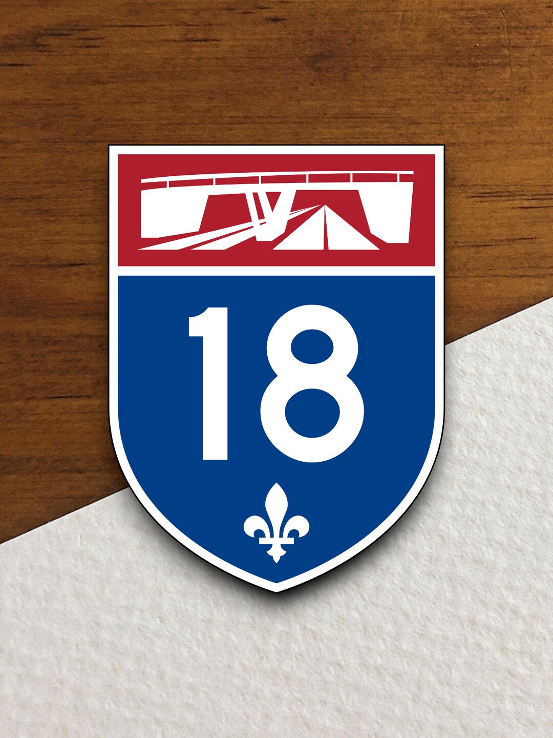 Quebec Canada Autoroute 18 Sticker Road Sign Sticker Travel - Etsy