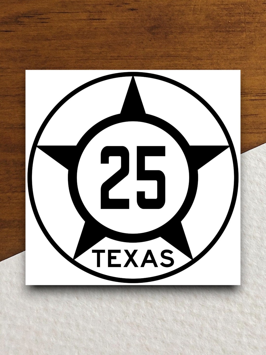 Texas State Route 25 Sticker Road Sign Sticker Travel - Etsy