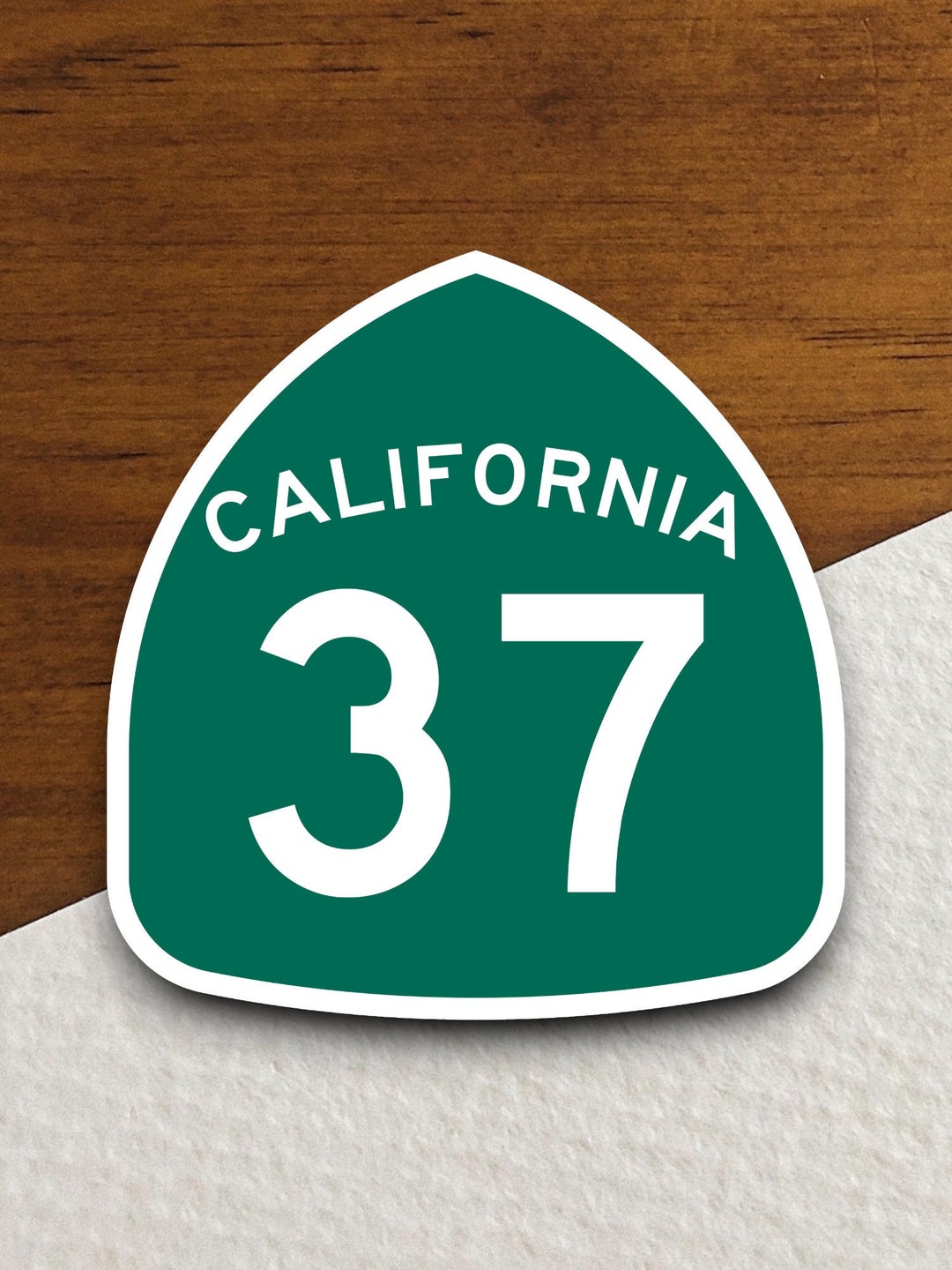 California State Route 37 Road Sign Sticker, Road Trip Sticker, Highway ...