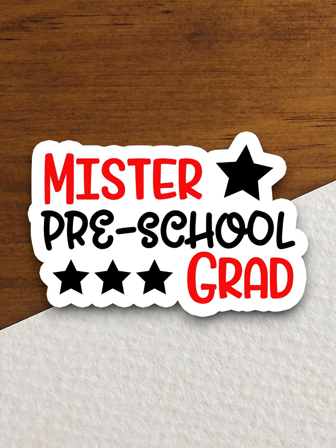 Mister Pre-school Grad Sticker, Teacher Sticker, Education Sticker ...