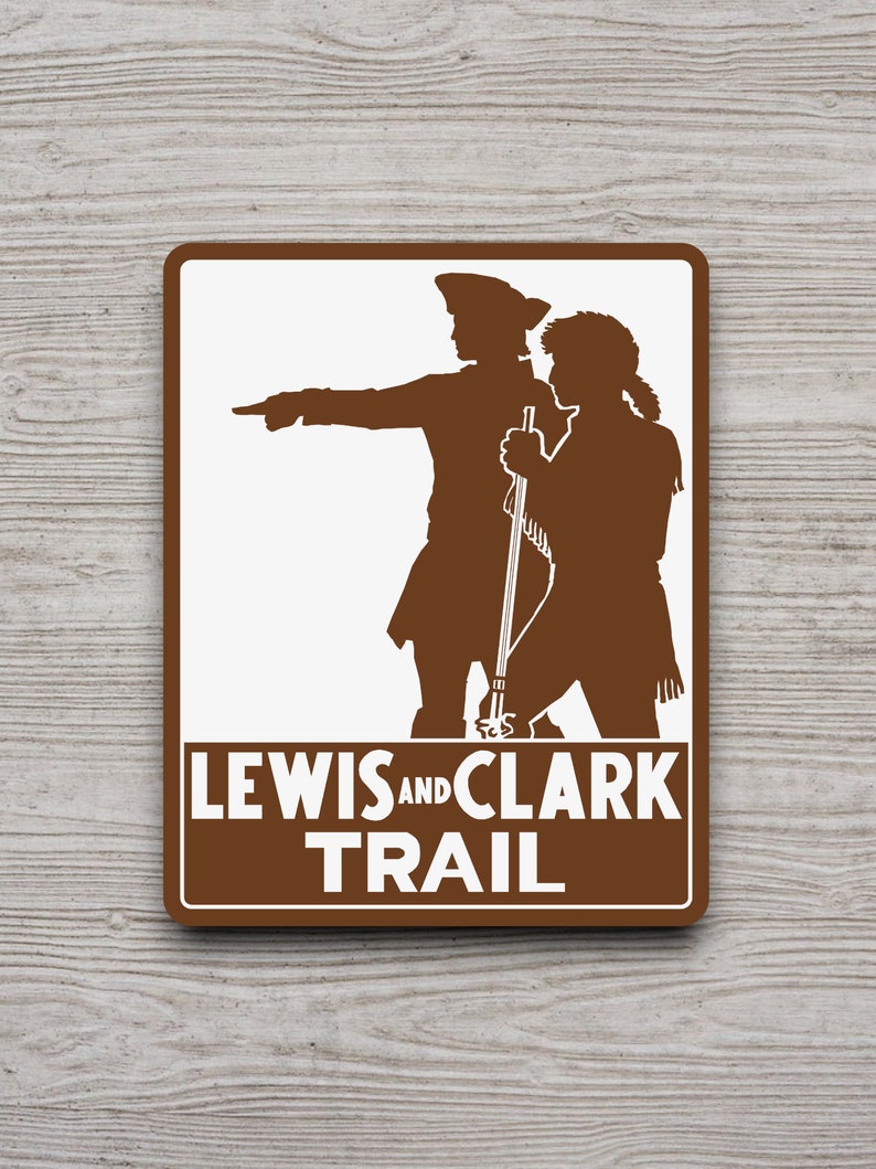 Lewis and Clark Trail Road Sign Sticker - Etsy