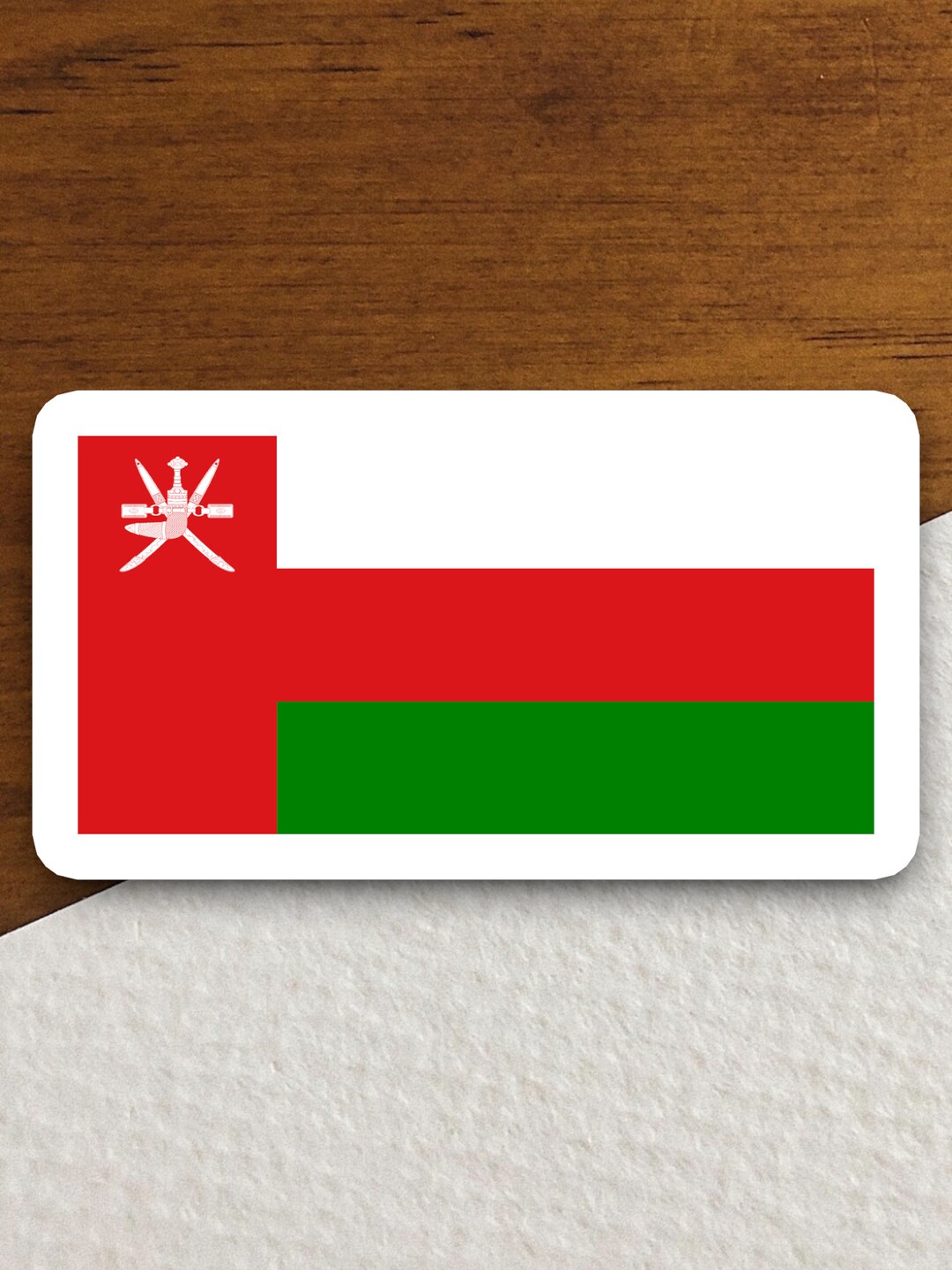 Oman Country Flag Sticker, International Country Sticker, International ...