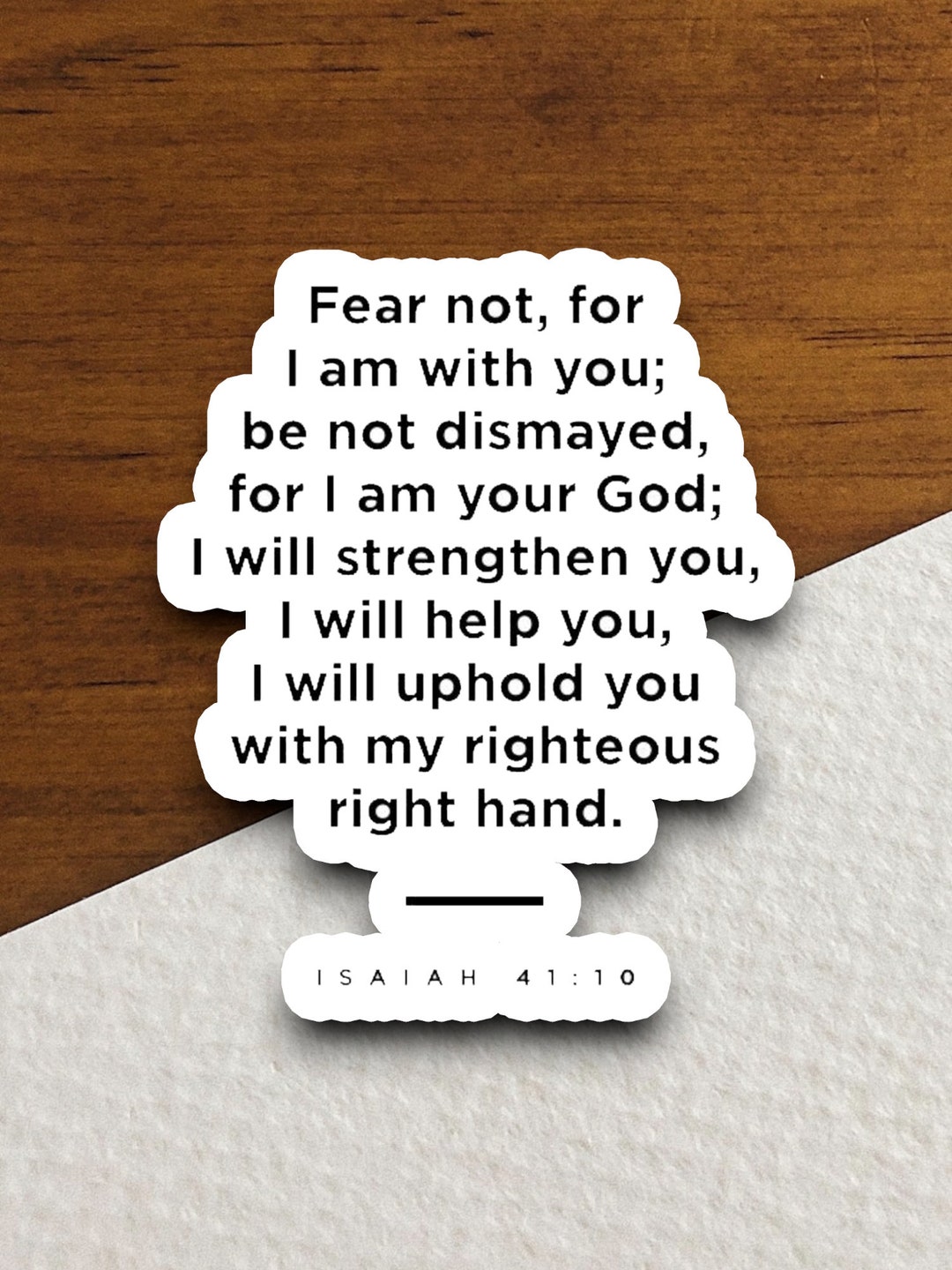 Fear Not for I Am With You Be Not Dismayed Sticker, Religious Sticker ...