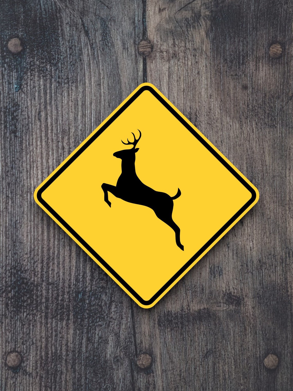 Deer Road Sign Stickers, Traffic Sticker, Road Sign Decoration, Road ...
