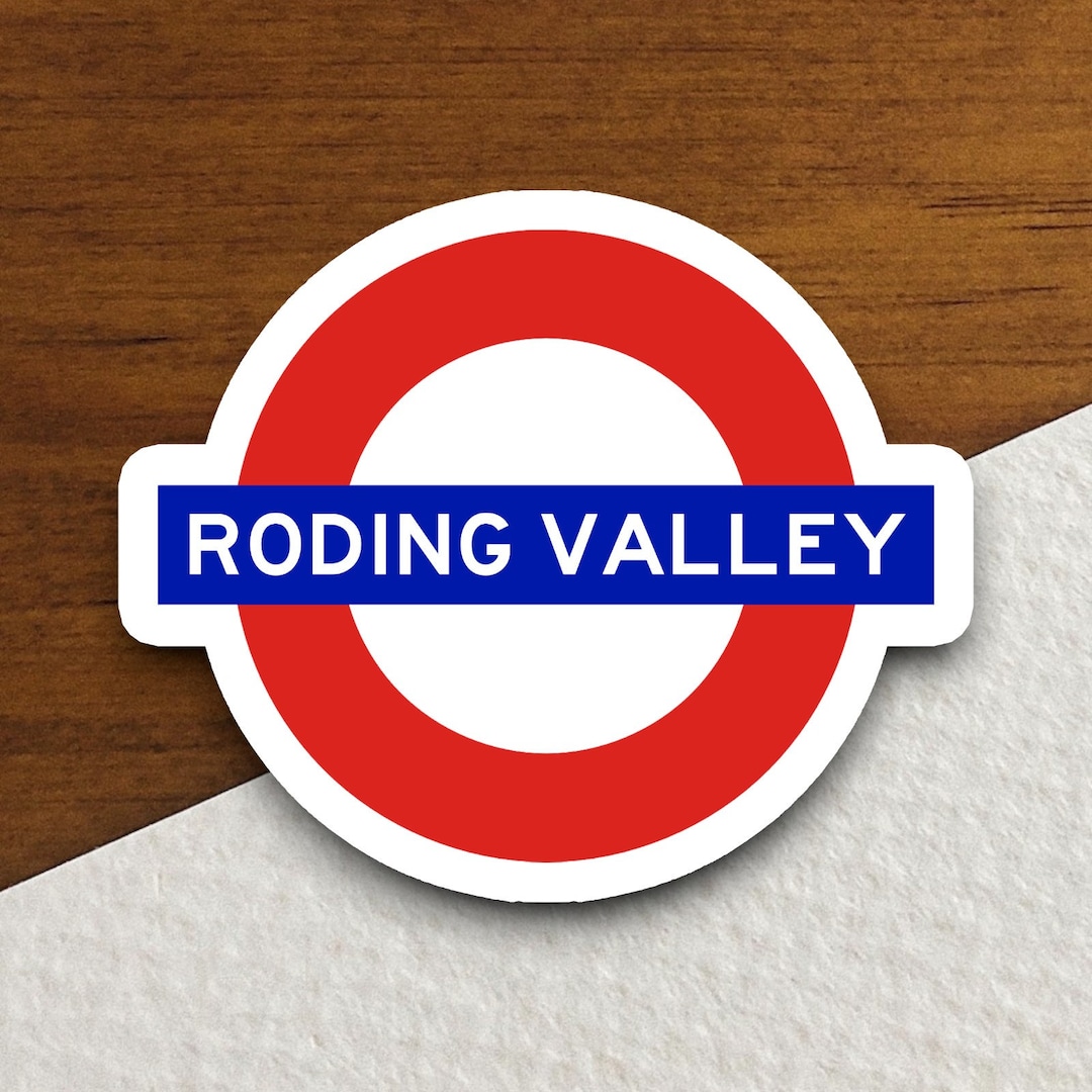 Roding Valley Station Sticker, the Underground Tube in London England ...