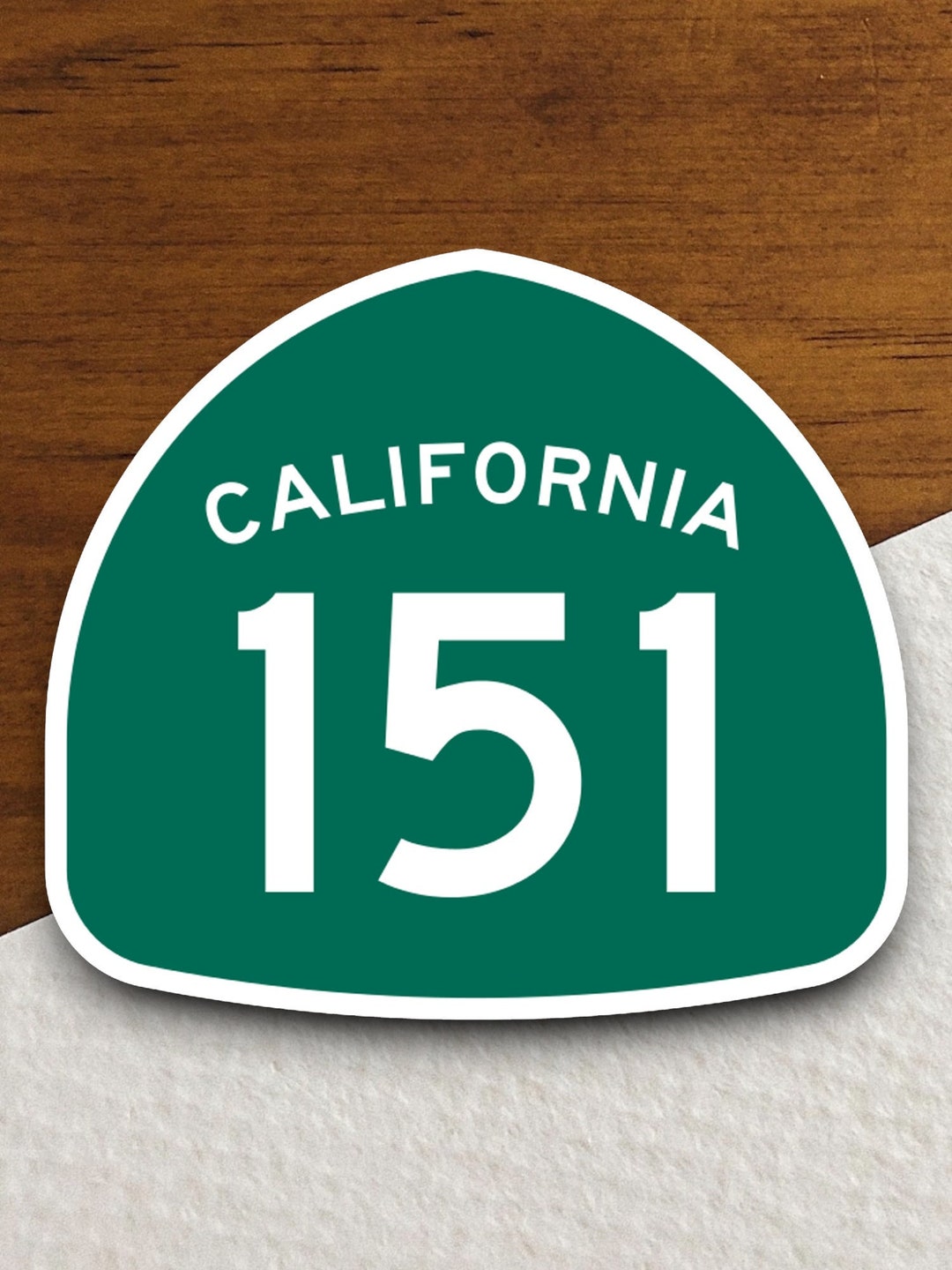 California State Route 151 Road Sign Sticker, Road Trip Sticker ...