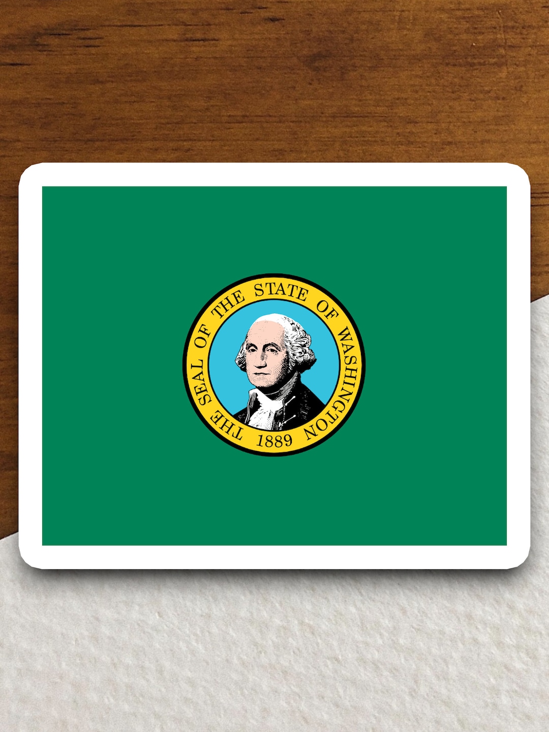 Washington State Sticker, Washington Flag Sticker, Pennant Sticker ...