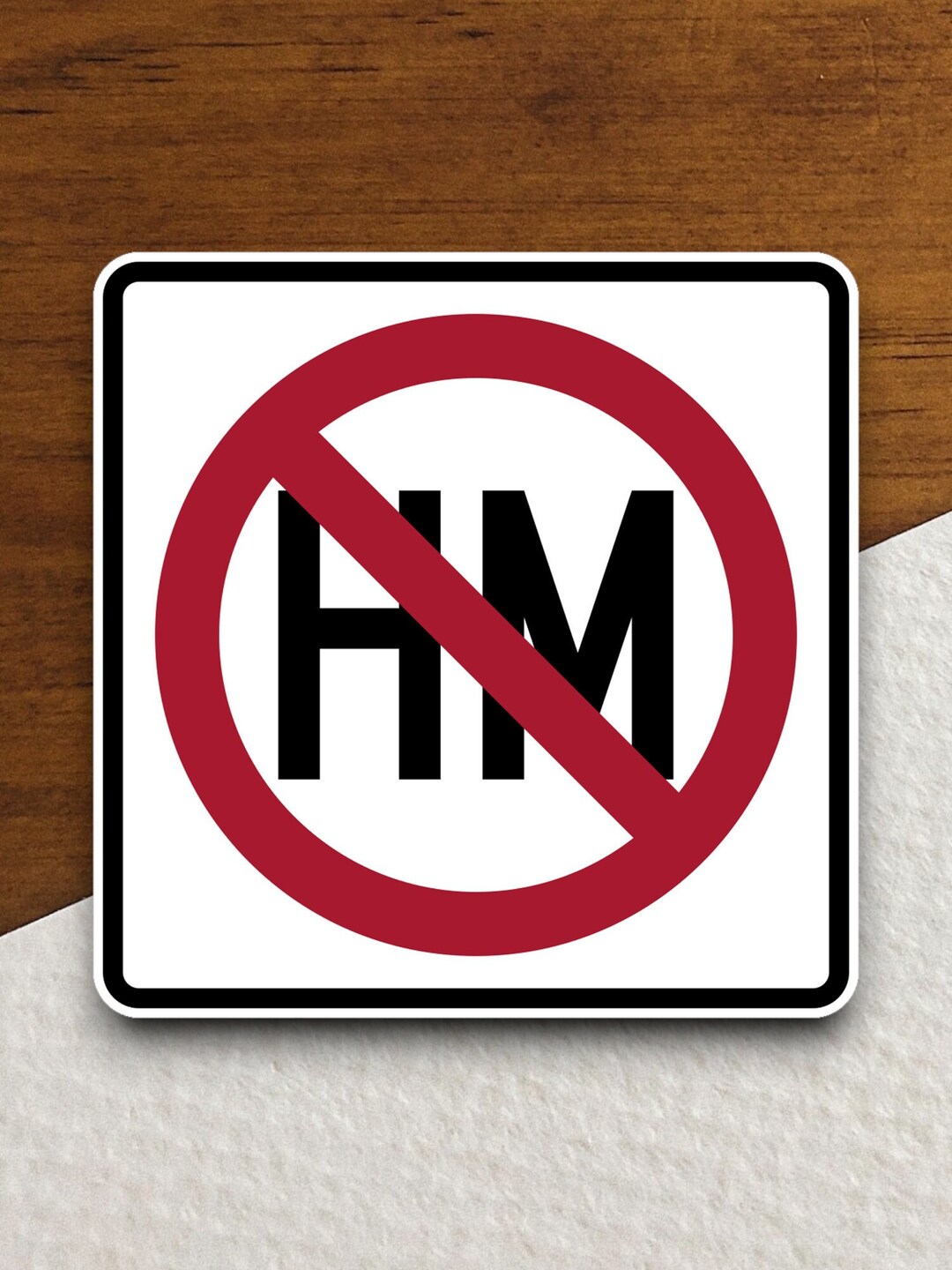 Hazardous Material Prohibited Sticker Road Sign Sticker - Etsy