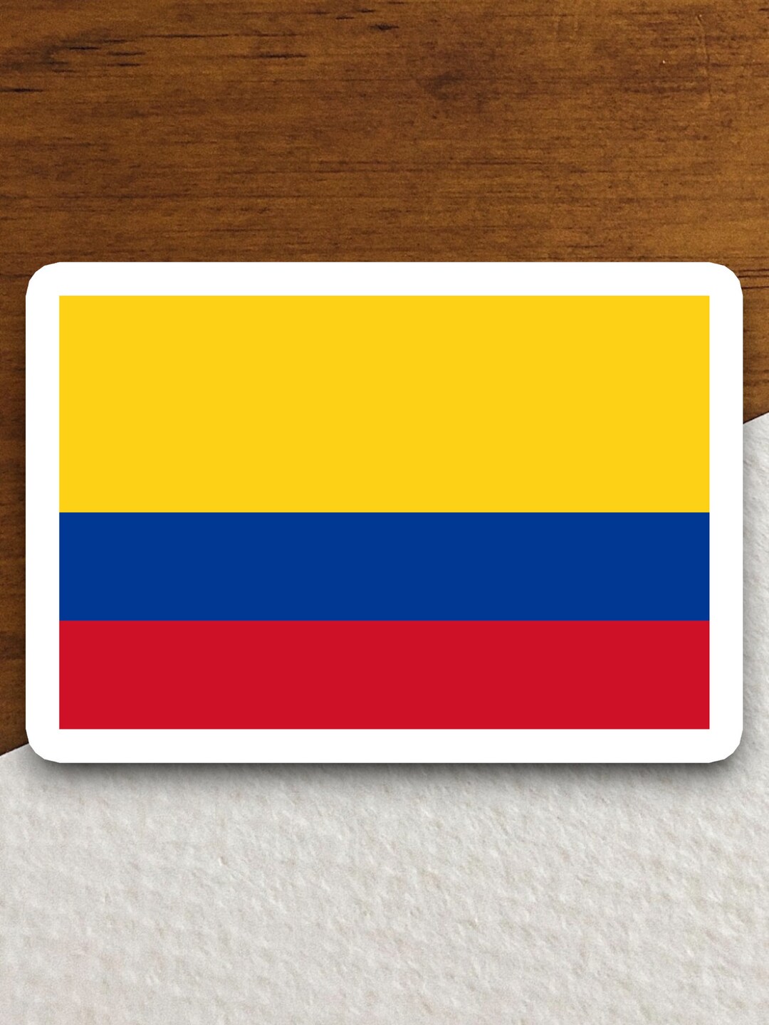 Colombia Country Flag Sticker, International Country Sticker ...