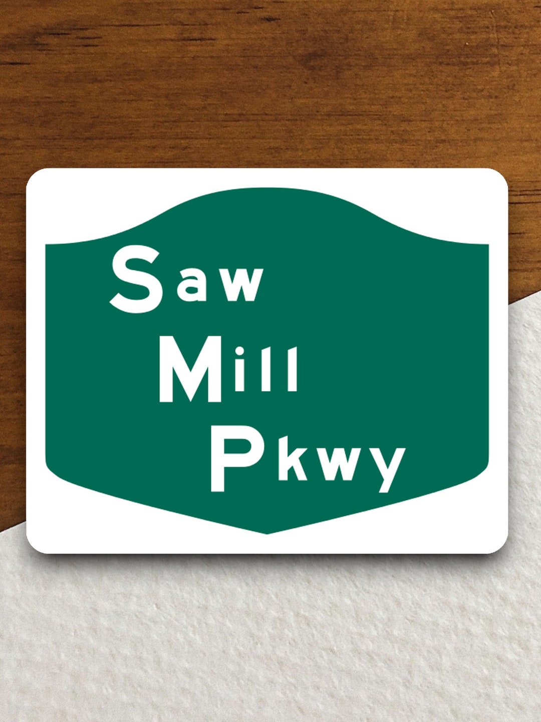 Saw Mill Parkway Road Sign Stickers, Traffic Sticker, Road Sign ...