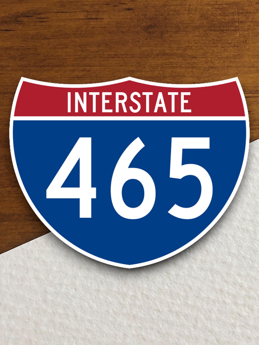 Interstate Route 465 Sticker, Interstate Highway Sign Expressway ...