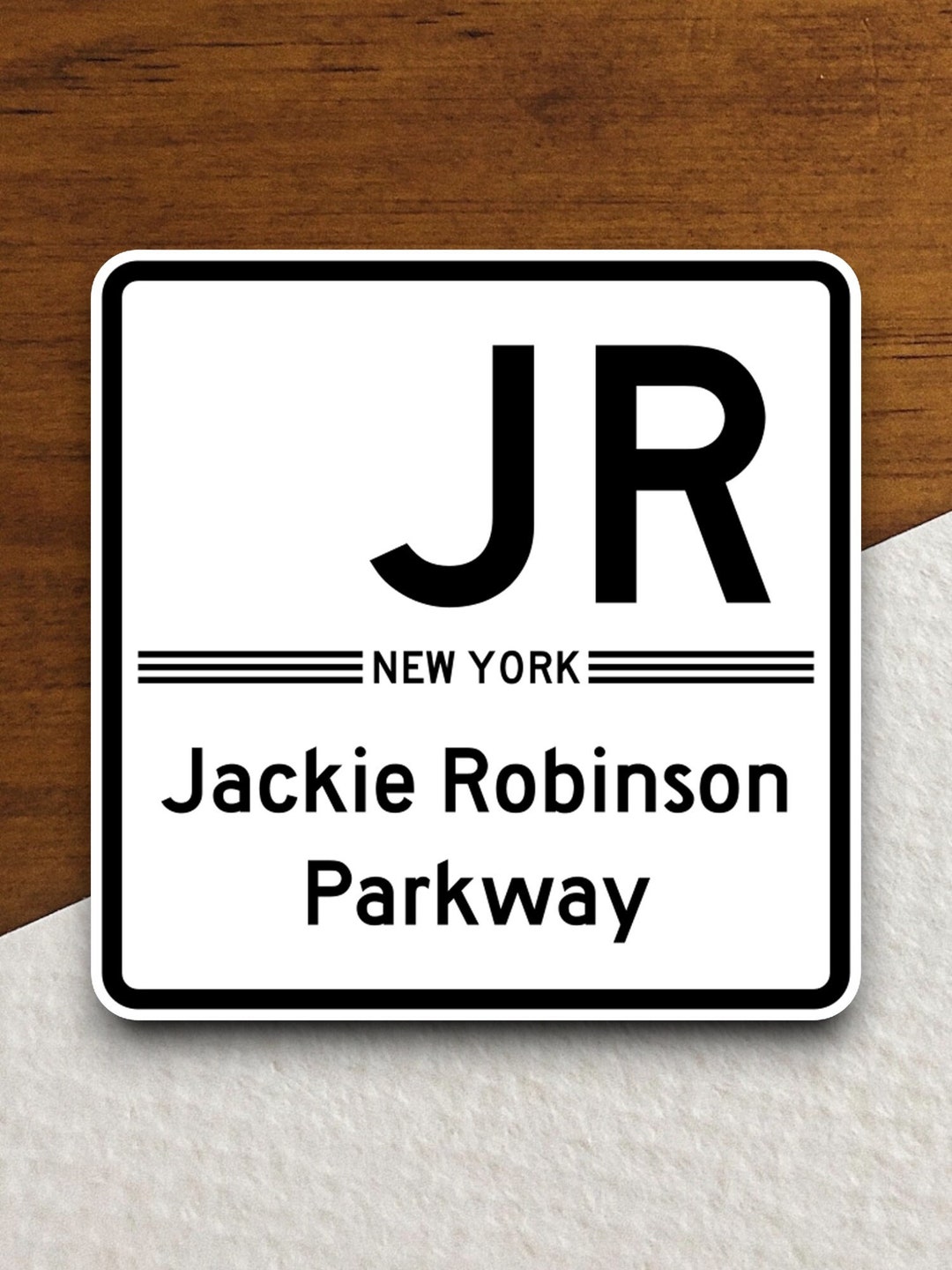 Jackie Robinson Parkway Road Sign Stickers, Traffic Sticker, Road Sign ...