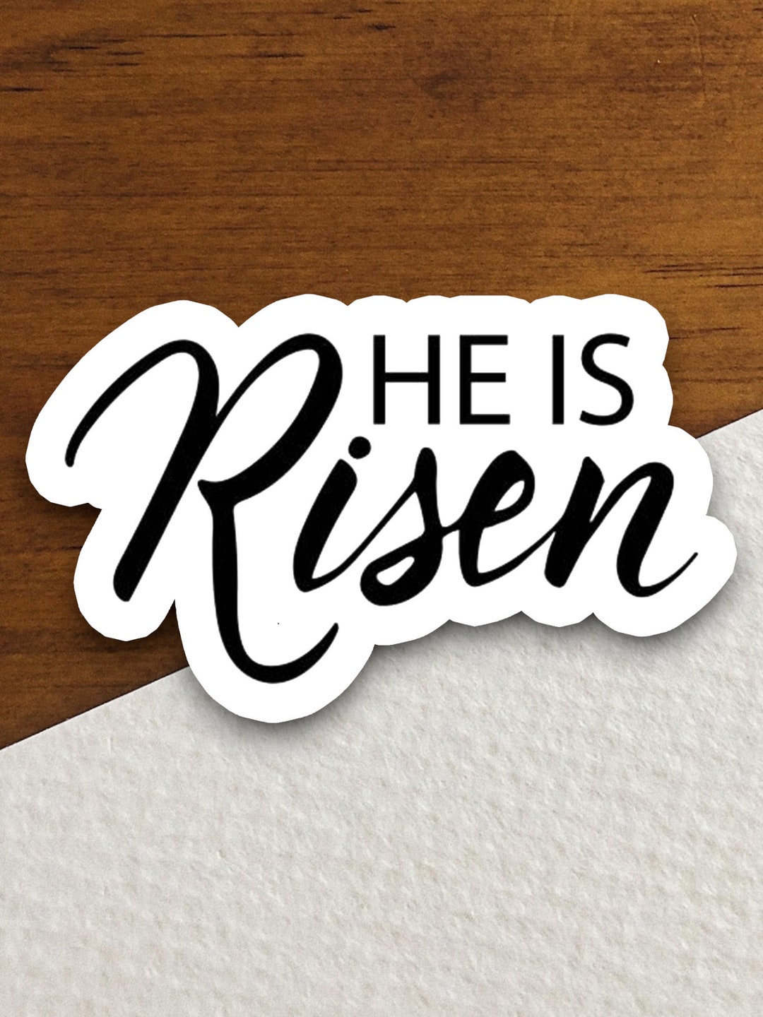 He is Risen Sticker, Christian Gifts, Planner Stickers, Laptop Decal ...