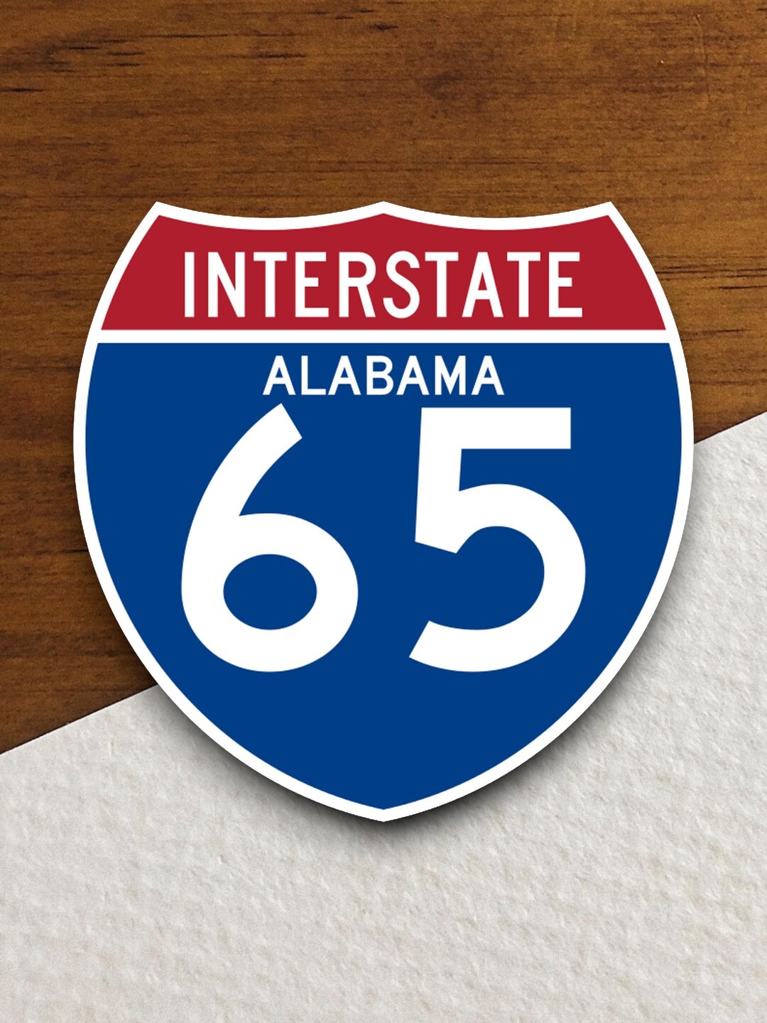 Interstate Route 65 Alabama Sticker, Interstate Highway Sign Expressway ...