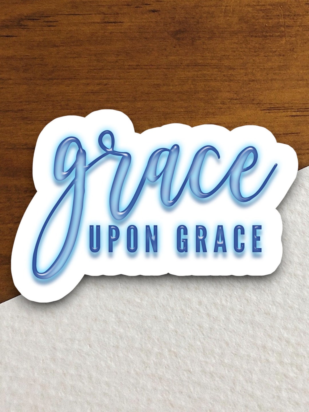Grace Upon Grace Sticker, Christian Stickers, Planner Stickers, Laptop ...