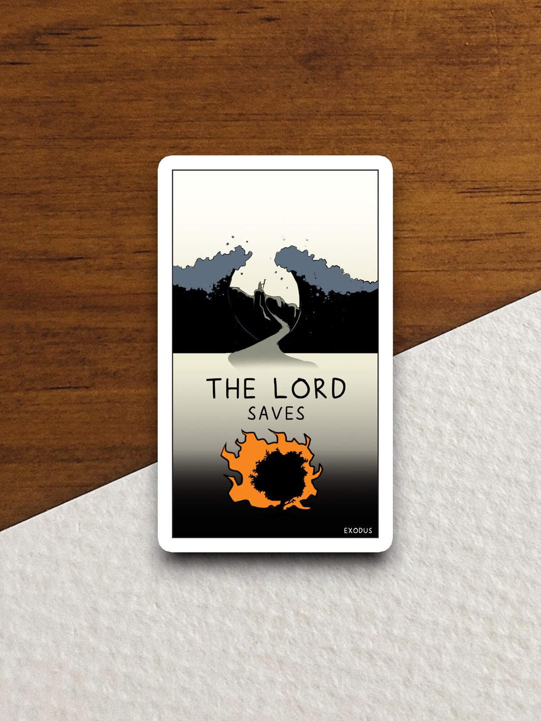 The Lord Saves Sticker, Religious Sticker, Faith Sticker, Worship ...