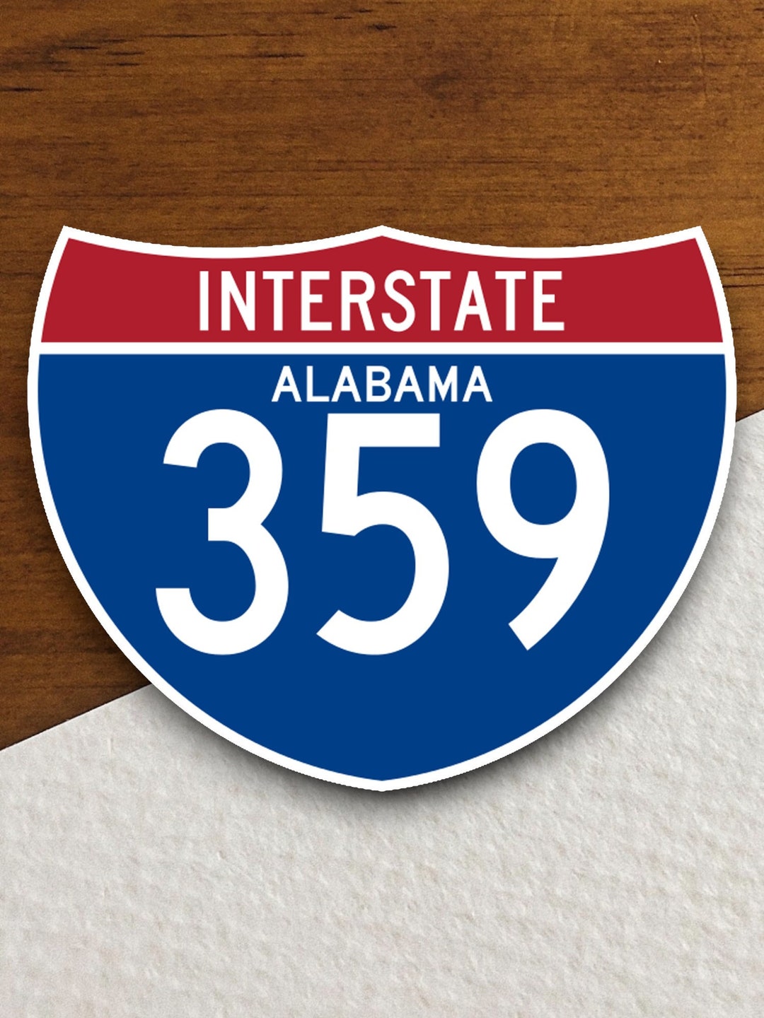 Interstate Route I-359 Alabama Sticker, Road Sign Sticker, United ...