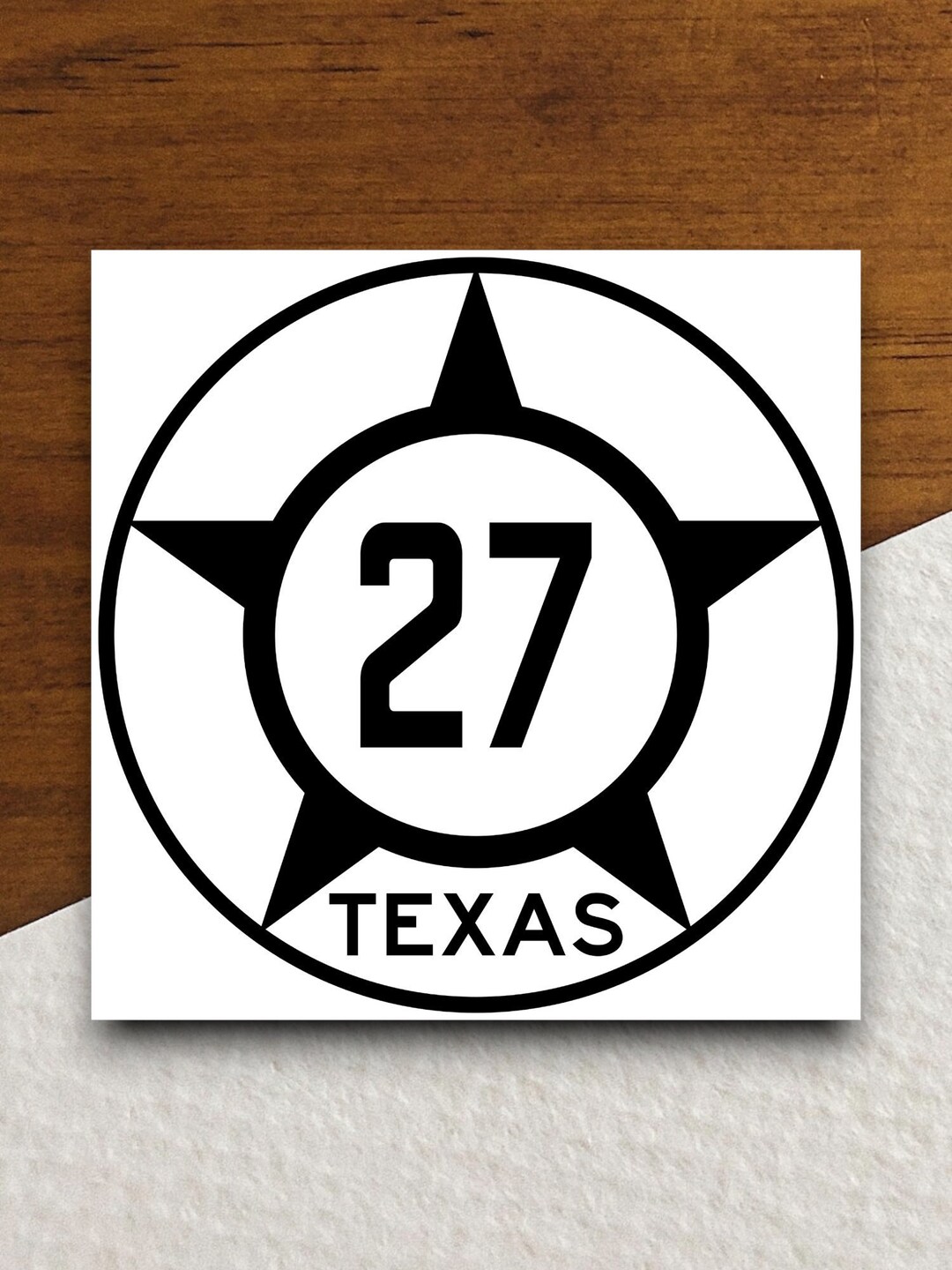 Texas State Route 27 Sticker Road Sign Sticker Travel - Etsy